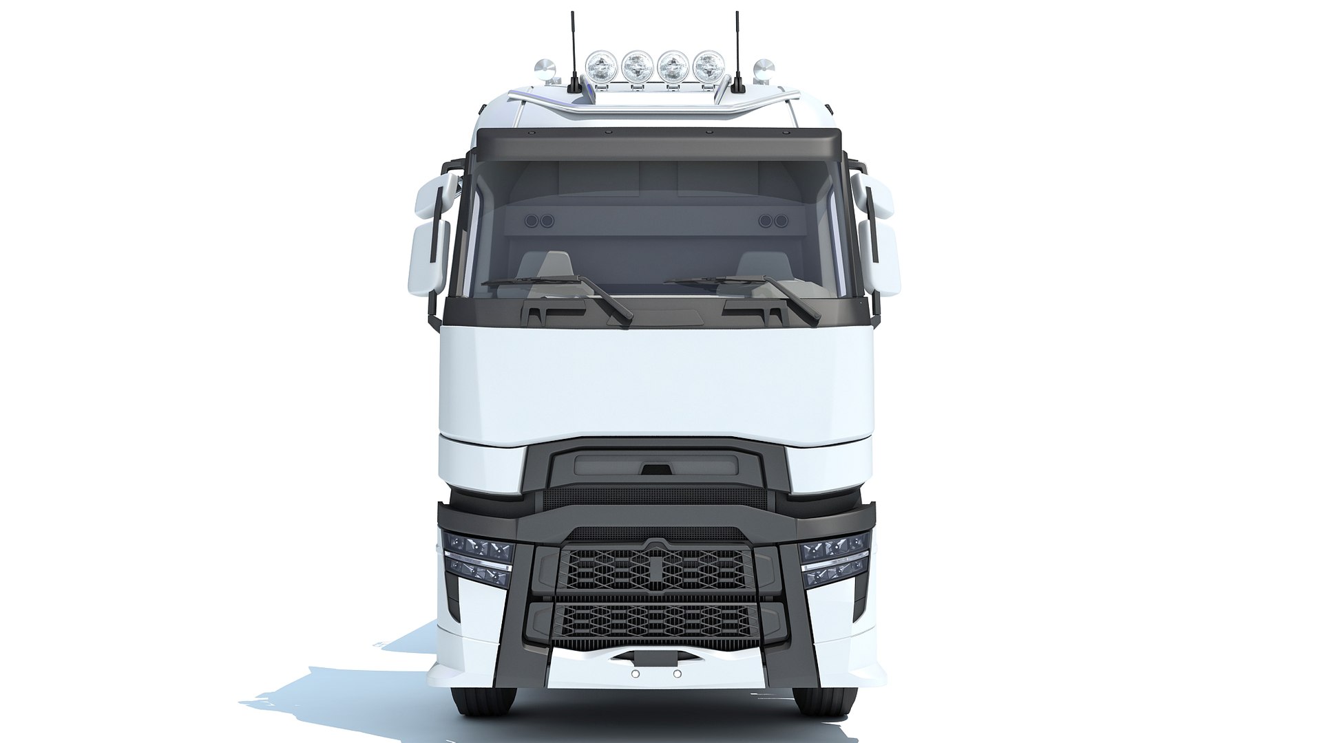 White Truck With Tank Trailer 3D Model - TurboSquid 1959158