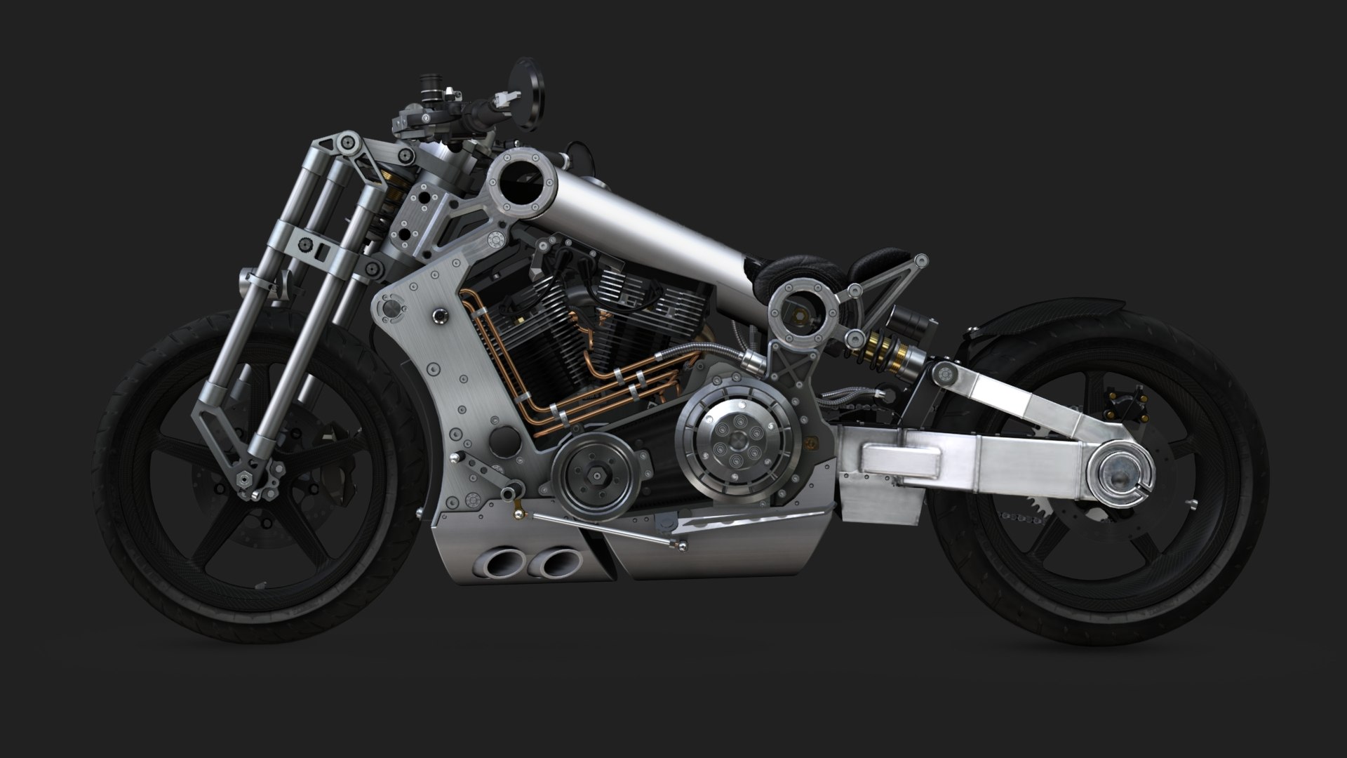 3D Motorcycle Confederate R131 Fighter Model - TurboSquid 1285411