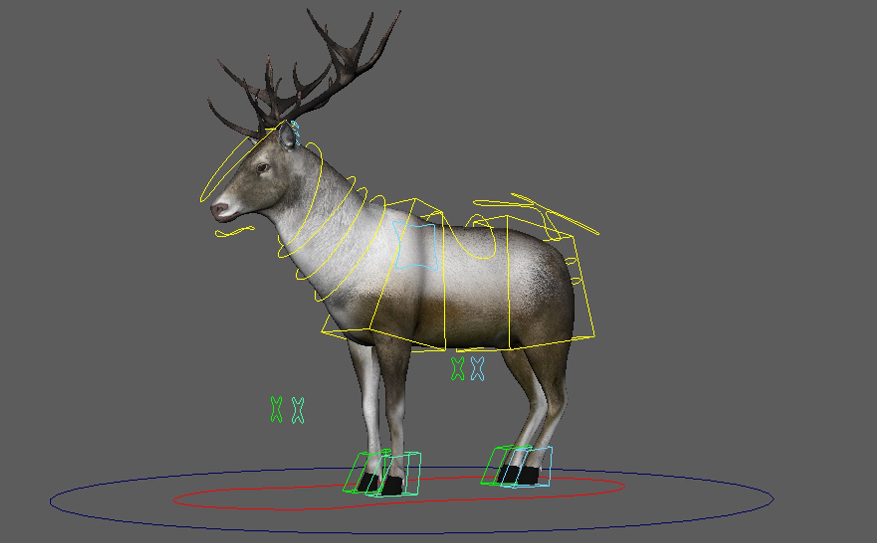 Rigged Reindeer Animations 3D Model - TurboSquid 1376469