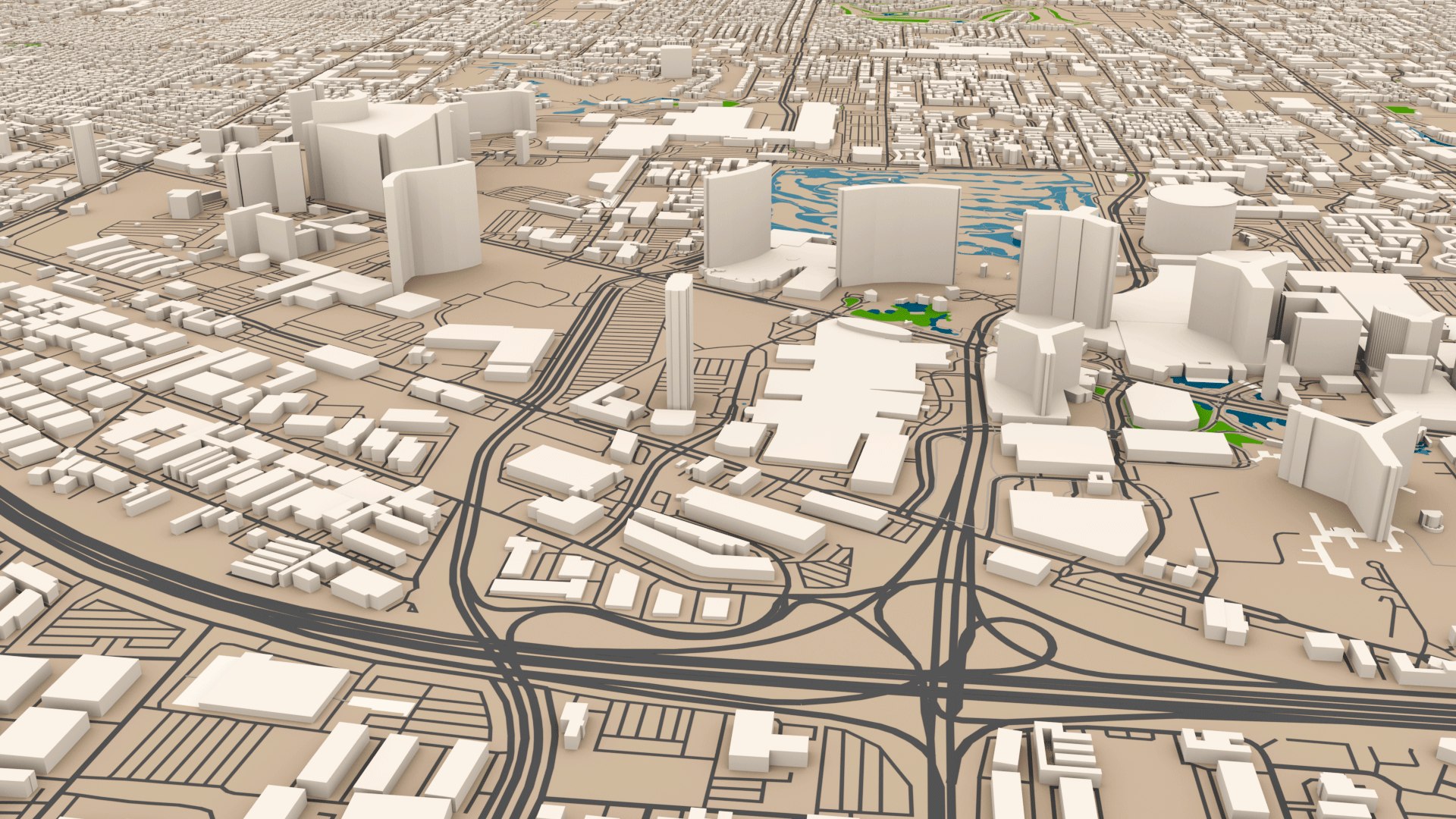 3D Las Vegas Full City 3D Model - TurboSquid 2307350
