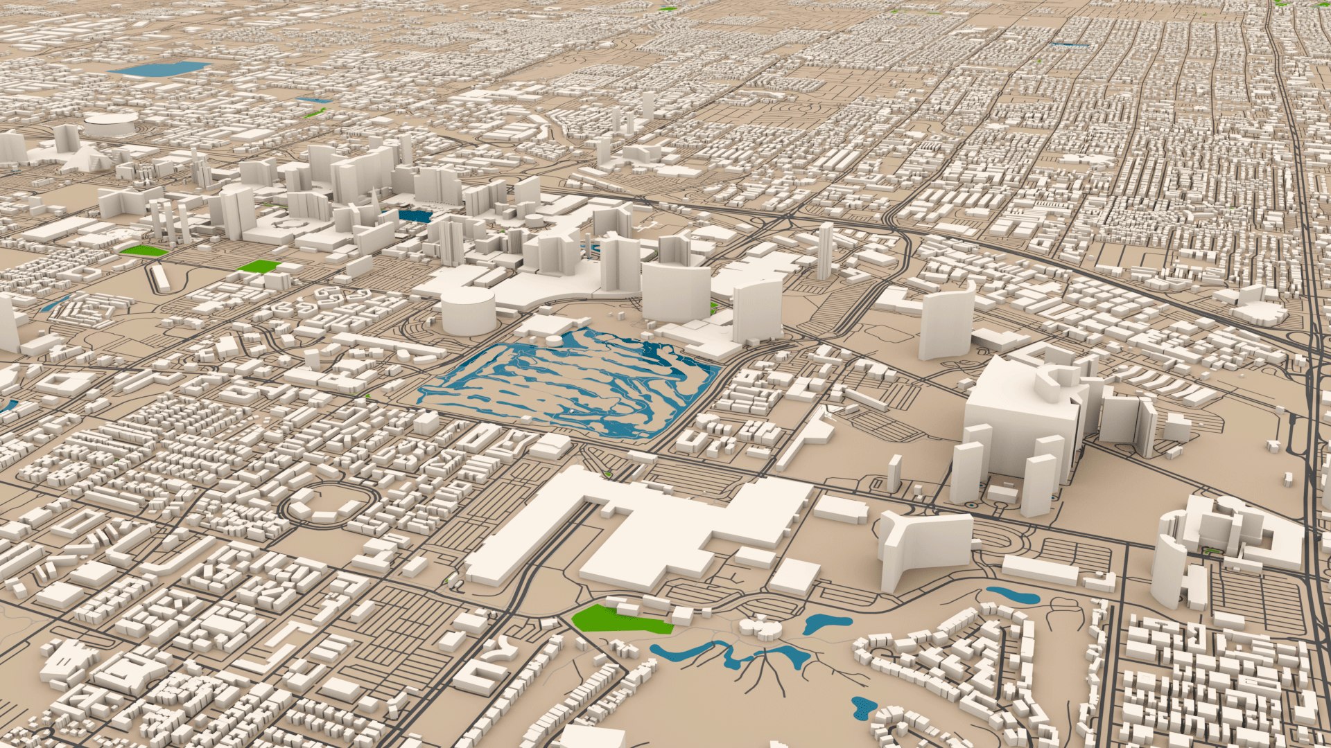 3D Las Vegas Full City 3D Model - TurboSquid 2307350