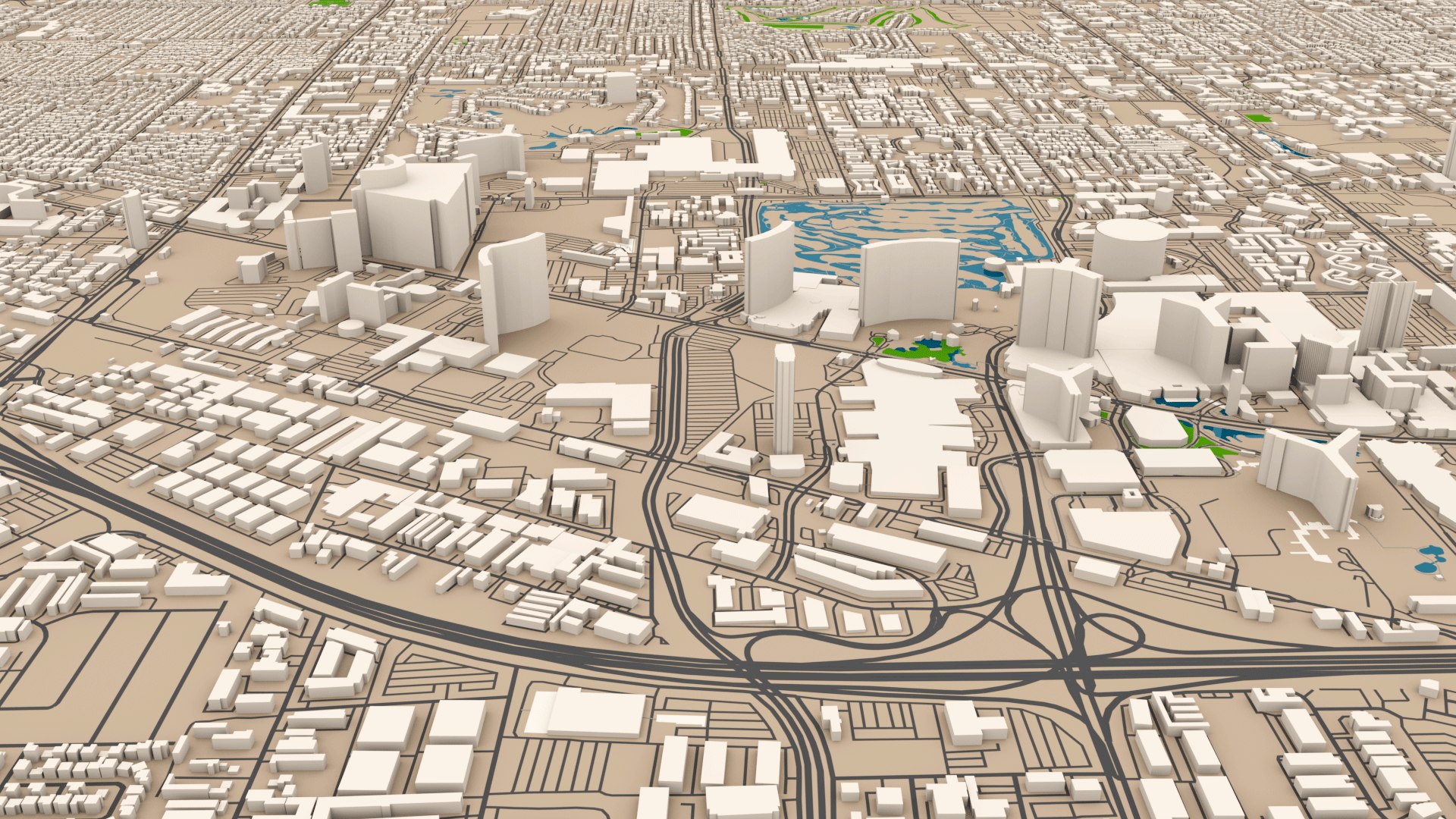 3D Las Vegas Full City 3D Model - TurboSquid 2307350