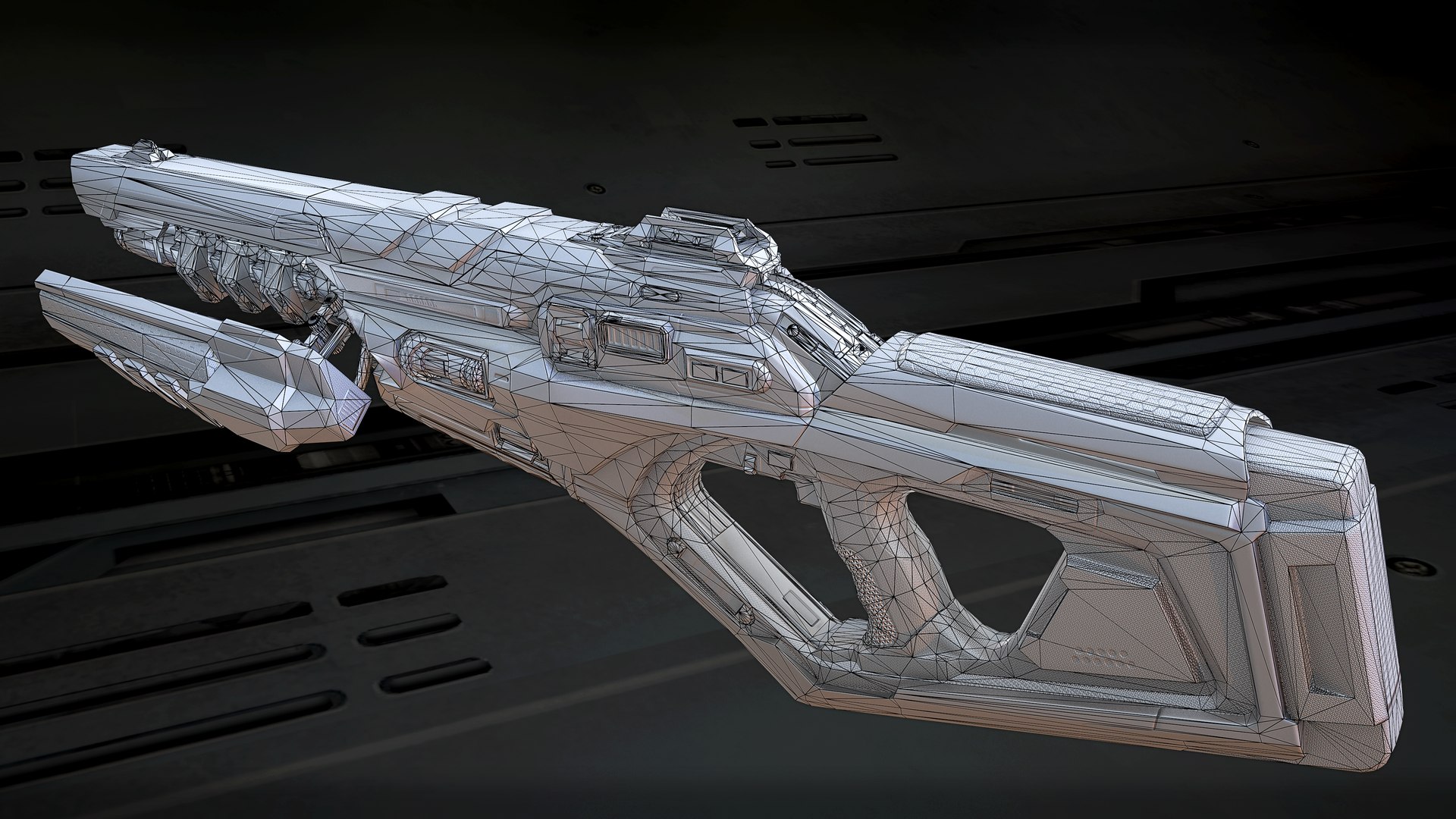3D Futuristic Gun Model - TurboSquid 1259518