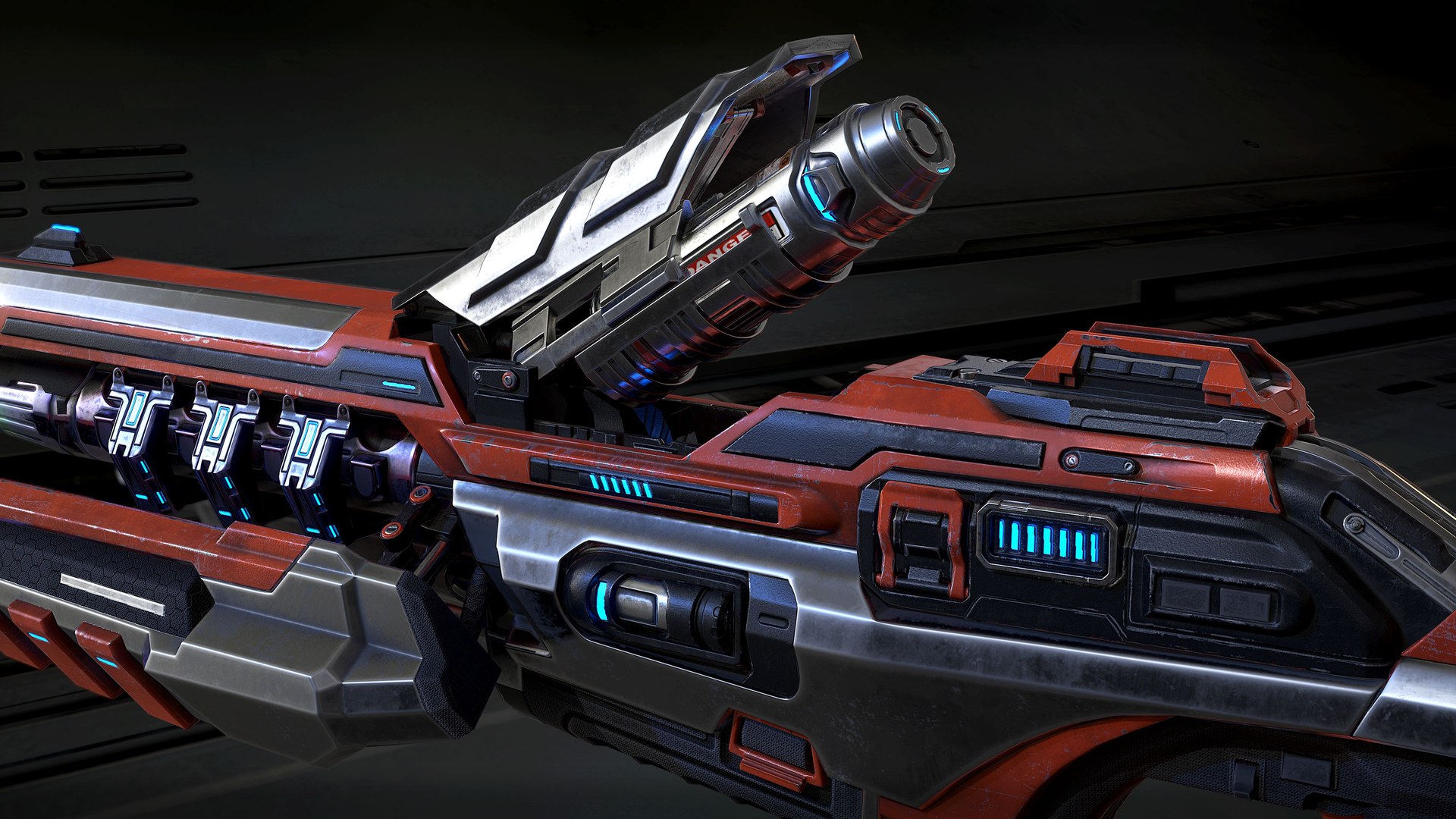 3D Futuristic Gun Model - TurboSquid 1259518