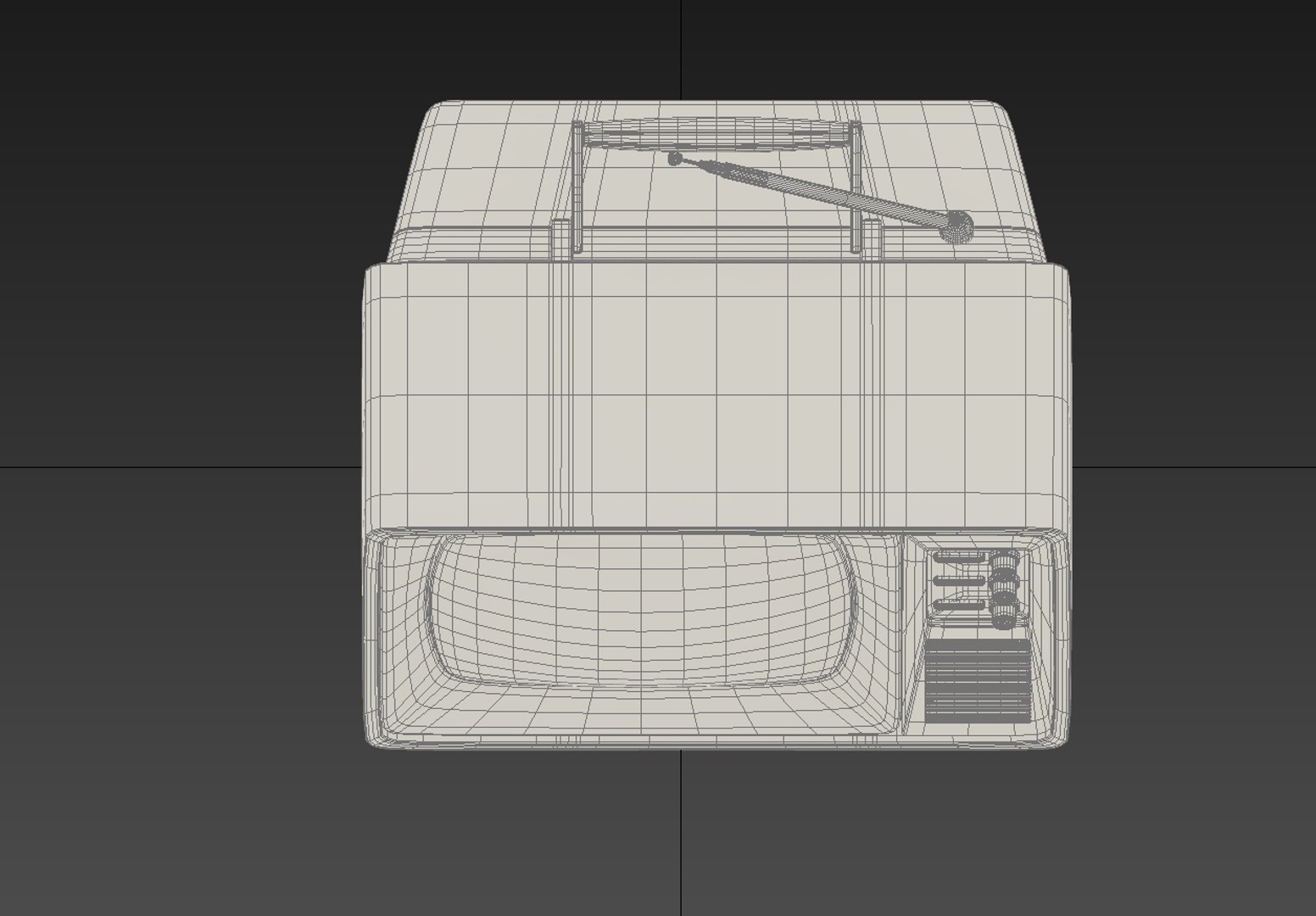 Retro Old Tv 3d Model
