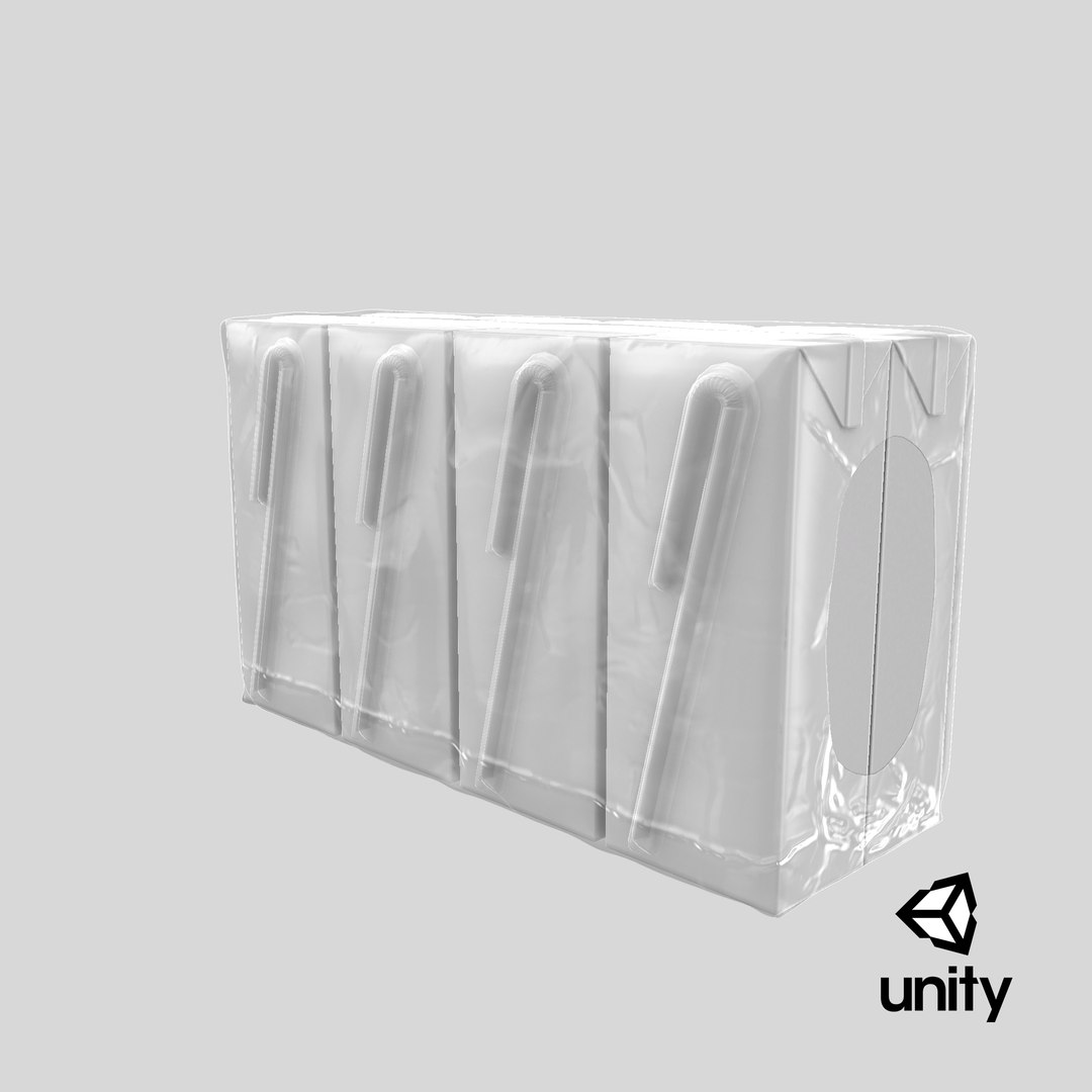 3D Juice Carton Small Blank and Generic Label model - TurboSquid 2002649