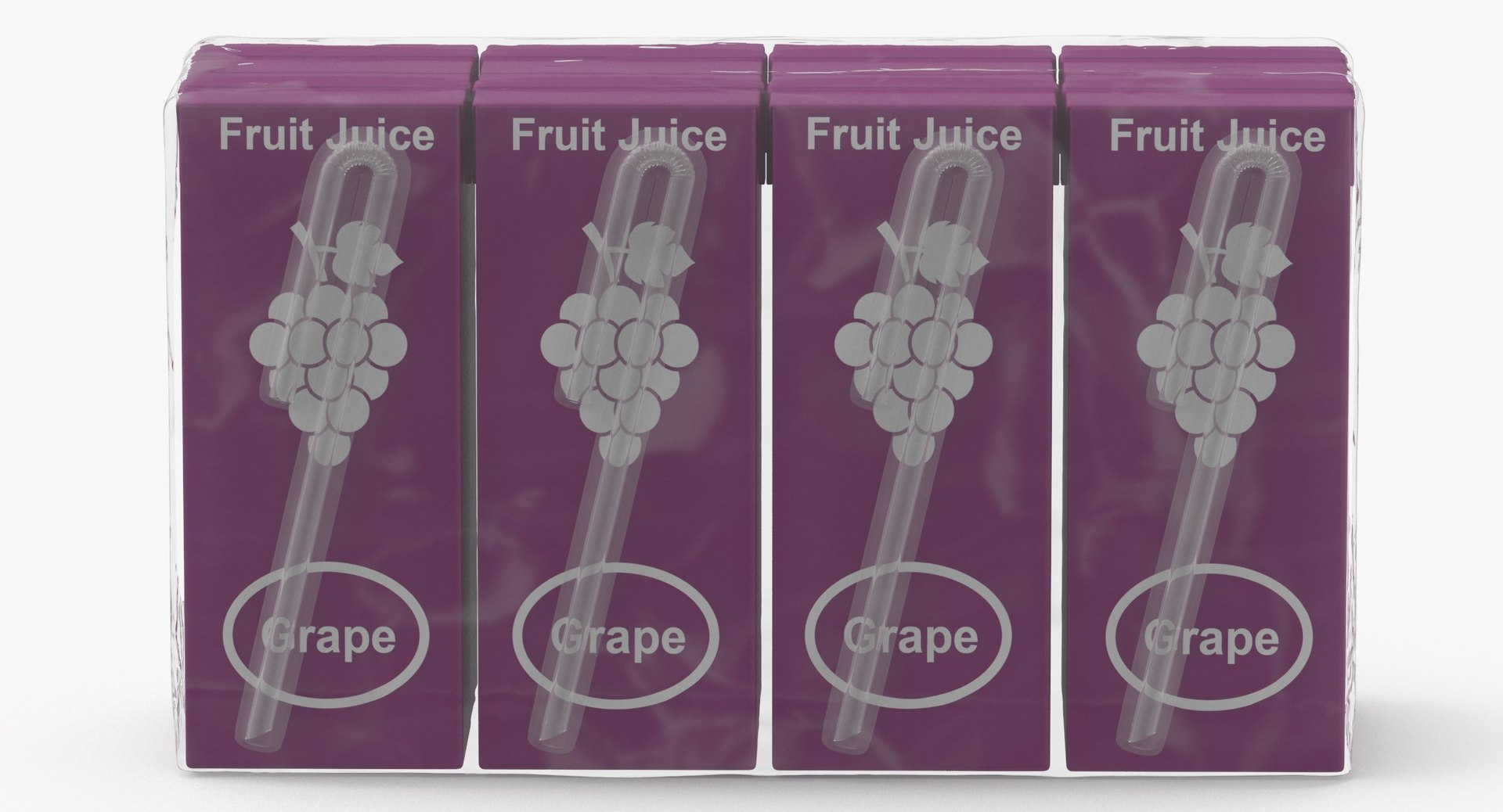 3D Juice Carton Small Blank and Generic Label model - TurboSquid 2002649