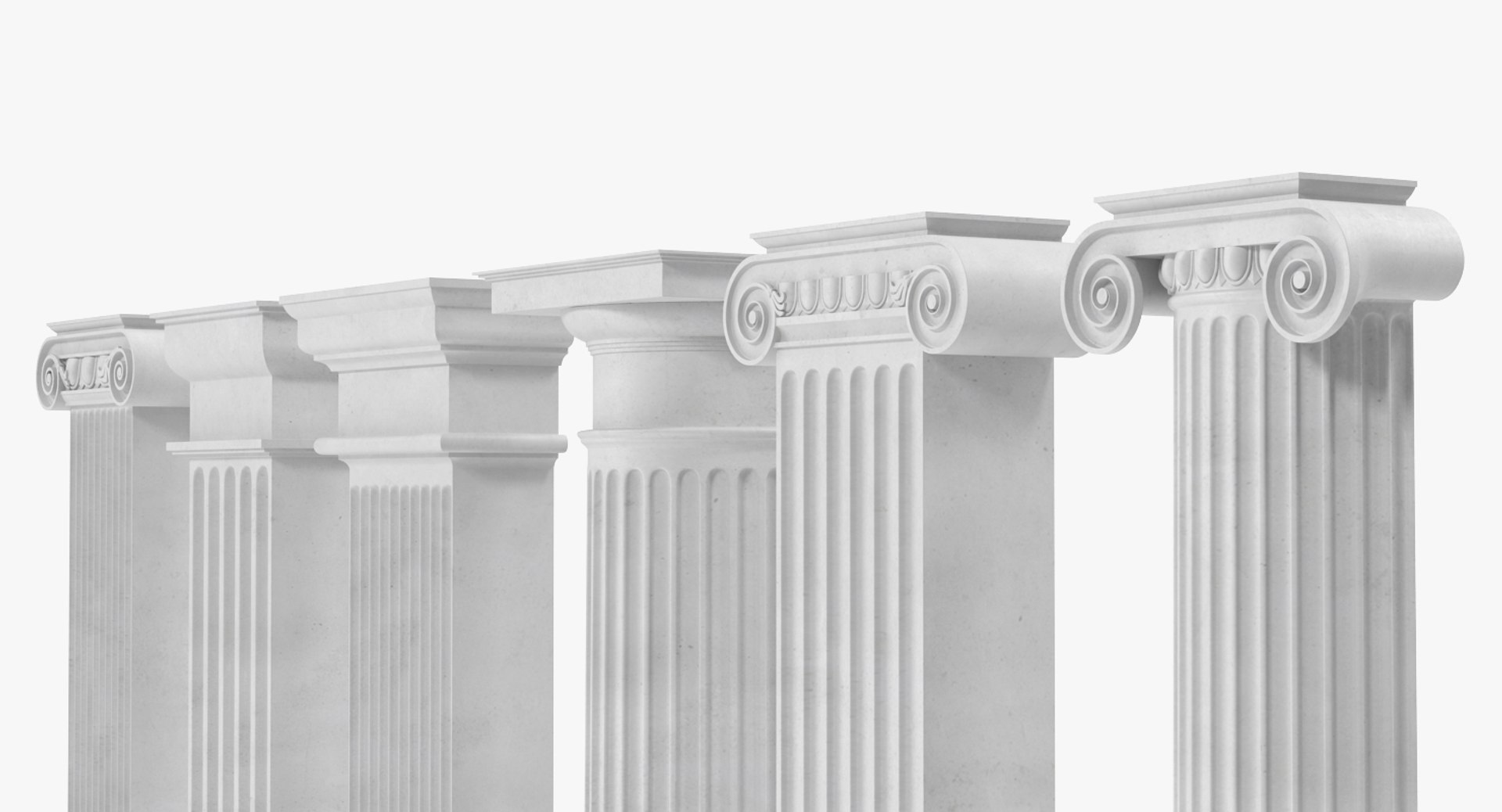 Columns pilasters big 3D model | 1143921 | TurboSquid