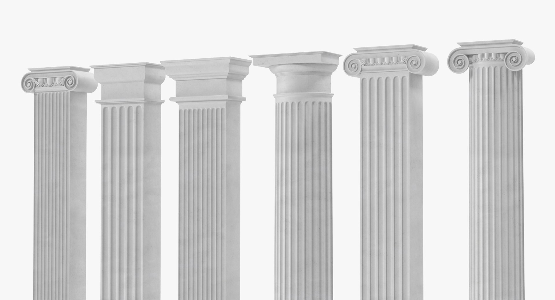 Columns pilasters big 3D model | 1143921 | TurboSquid