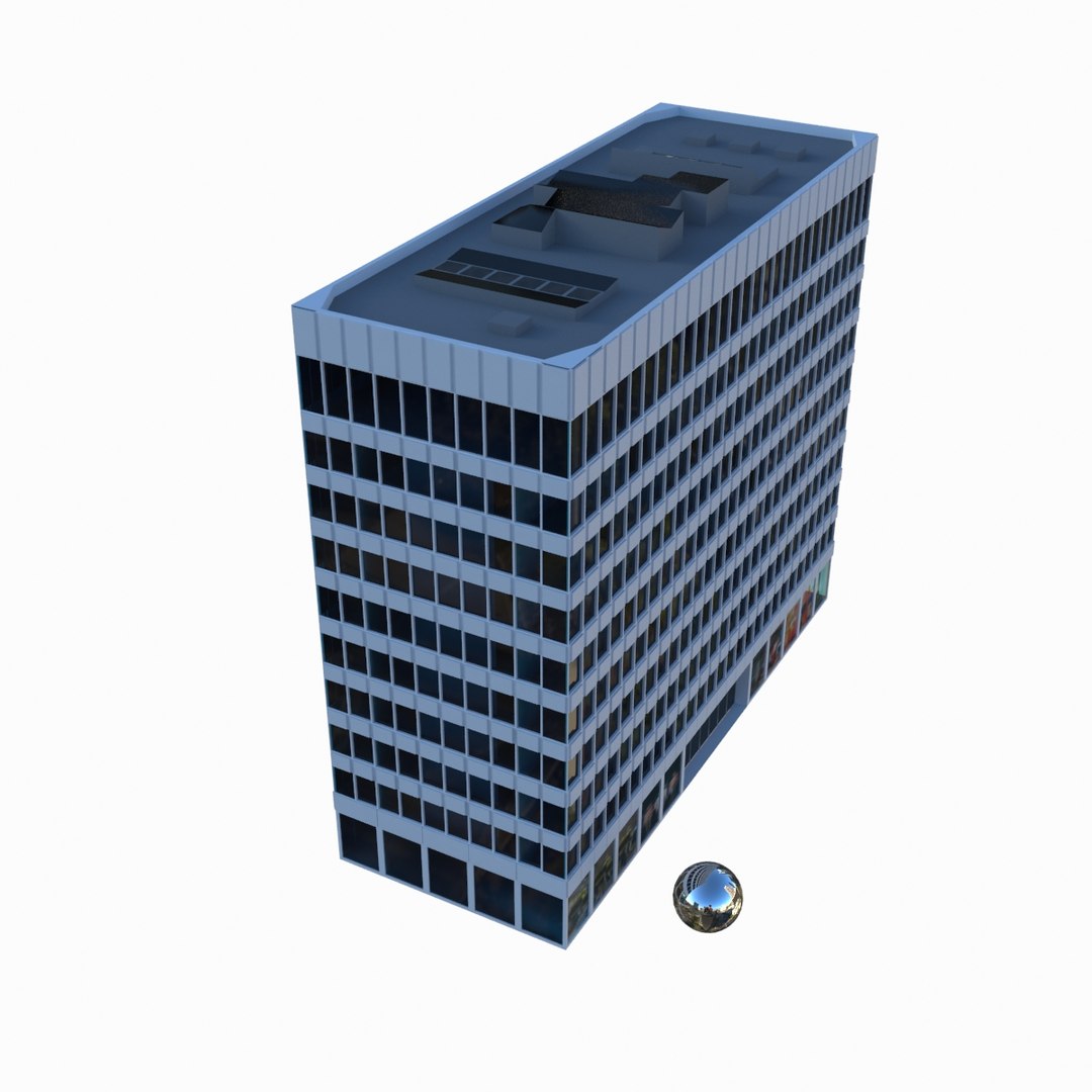 10 Story Office Building 3ds