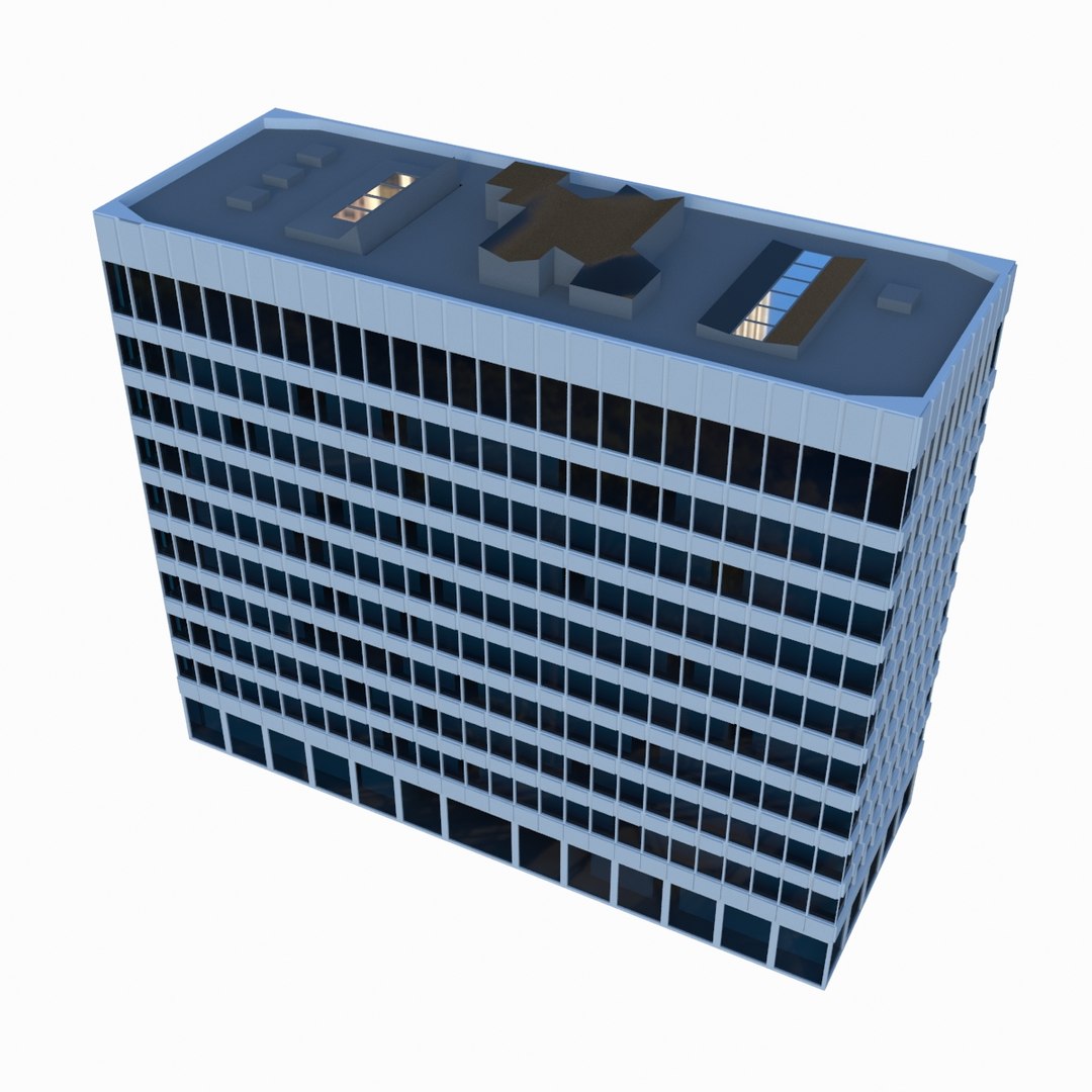 10 Story Office Building 3ds