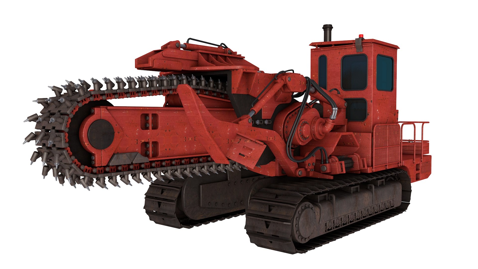 3D Trencher Machine - TurboSquid 2123264