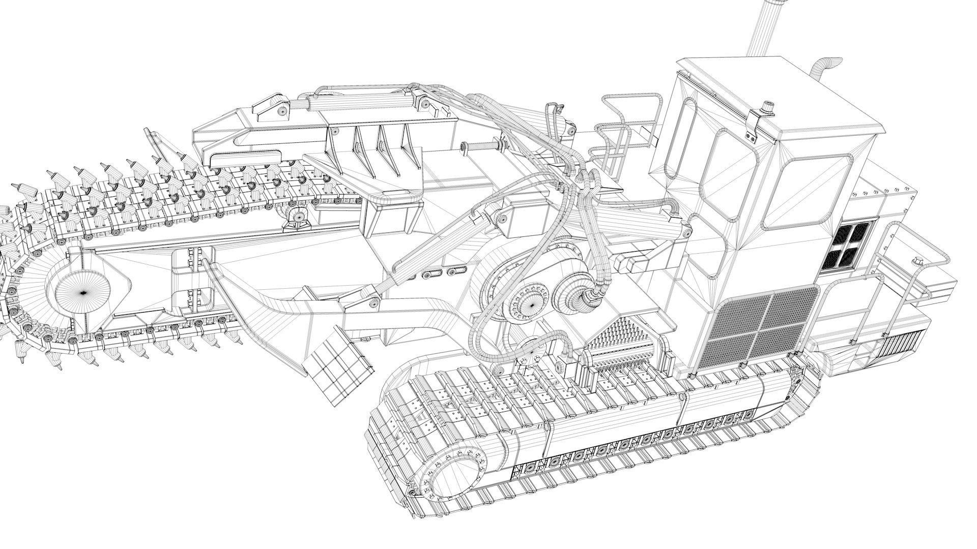 3D Trencher Machine - TurboSquid 2123264