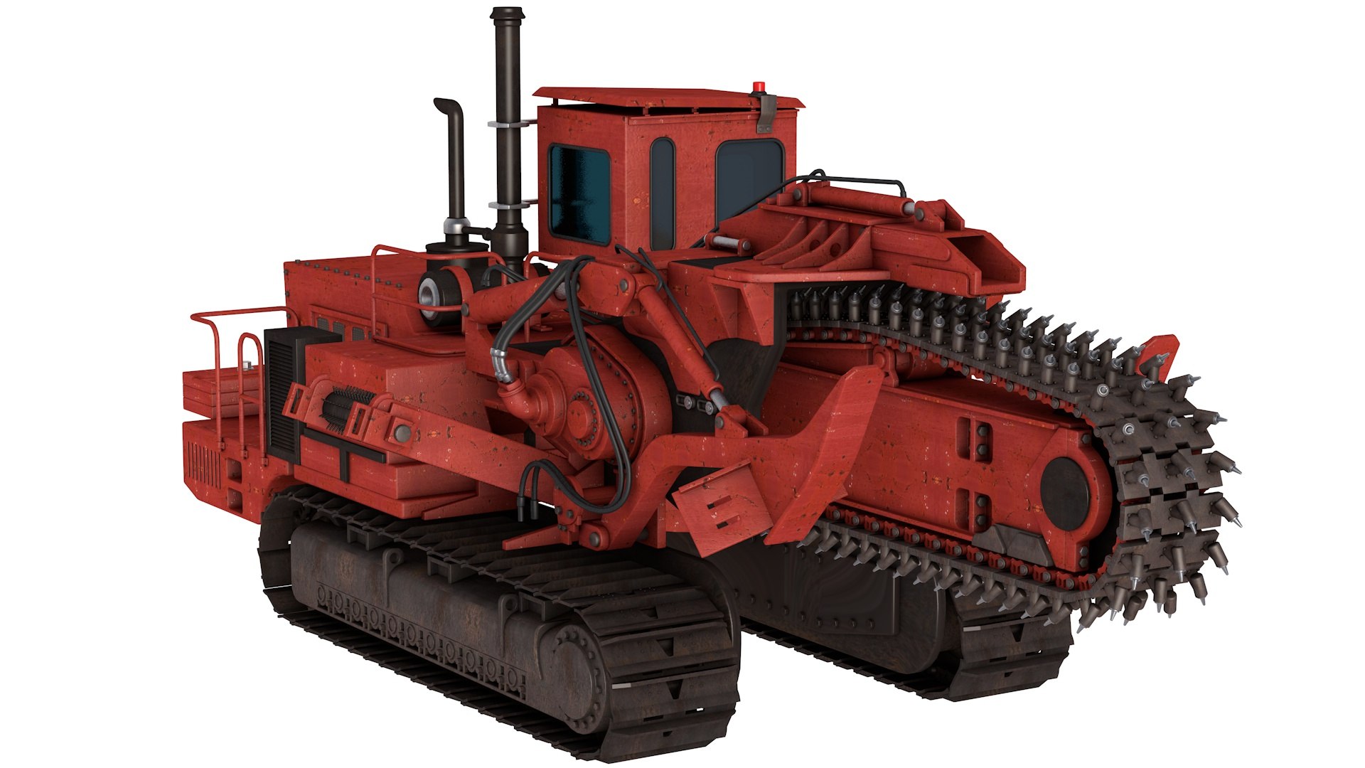 3D Trencher Machine - TurboSquid 2123264