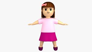 Free 3D Cartoon Girl Models - Available For Download On TurboSquid