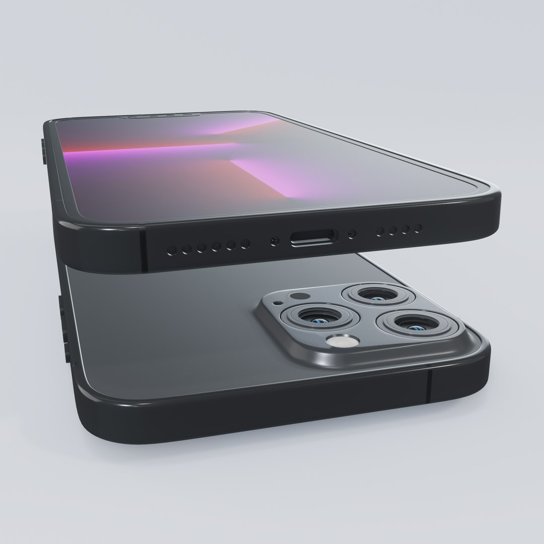 3D Apple IPhone 13 Pro Max Black - TurboSquid 1887541