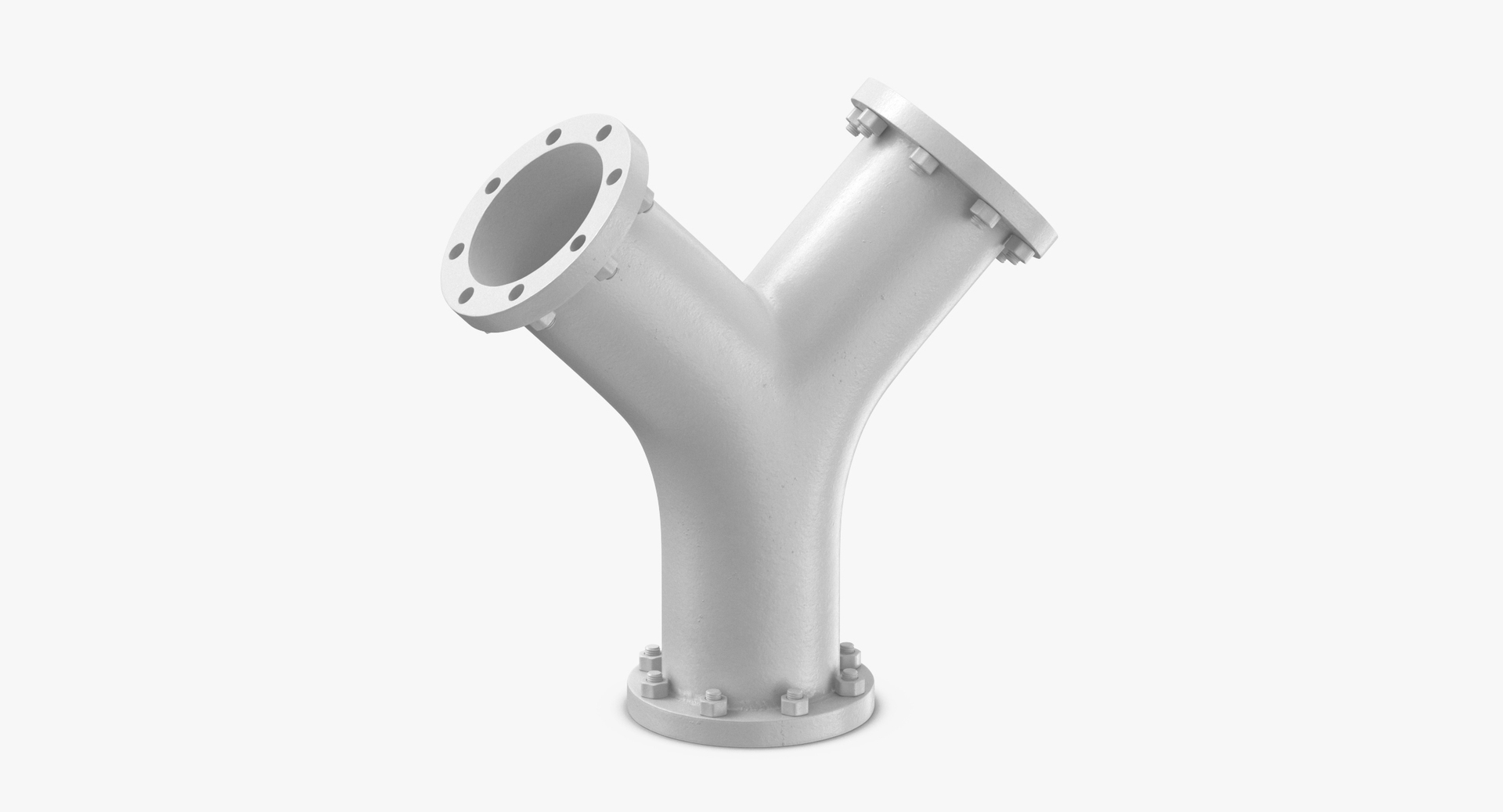Industrial Pipe Y-shape 3D Model - TurboSquid 1239566