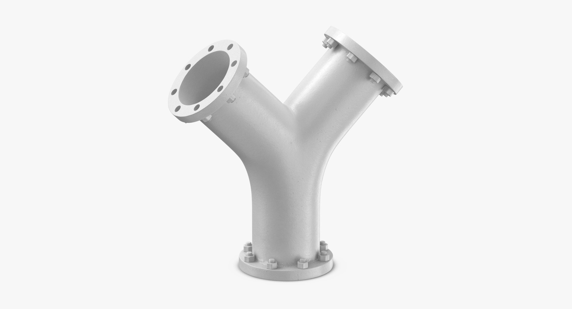 Industrial Pipe Y-shape 3D Model - TurboSquid 1239566