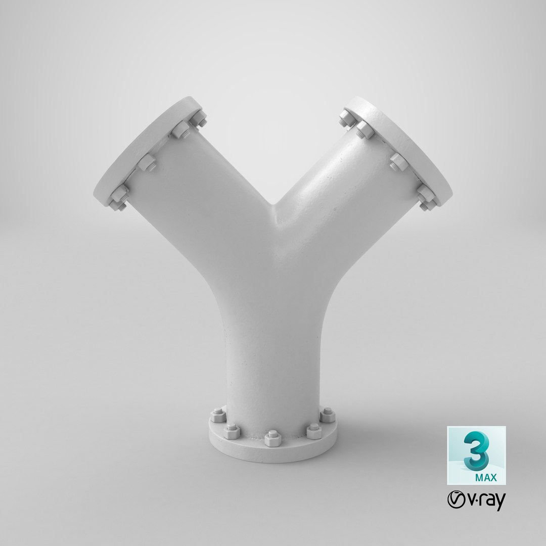 Industrial Pipe Y-shape 3D Model - TurboSquid 1239566