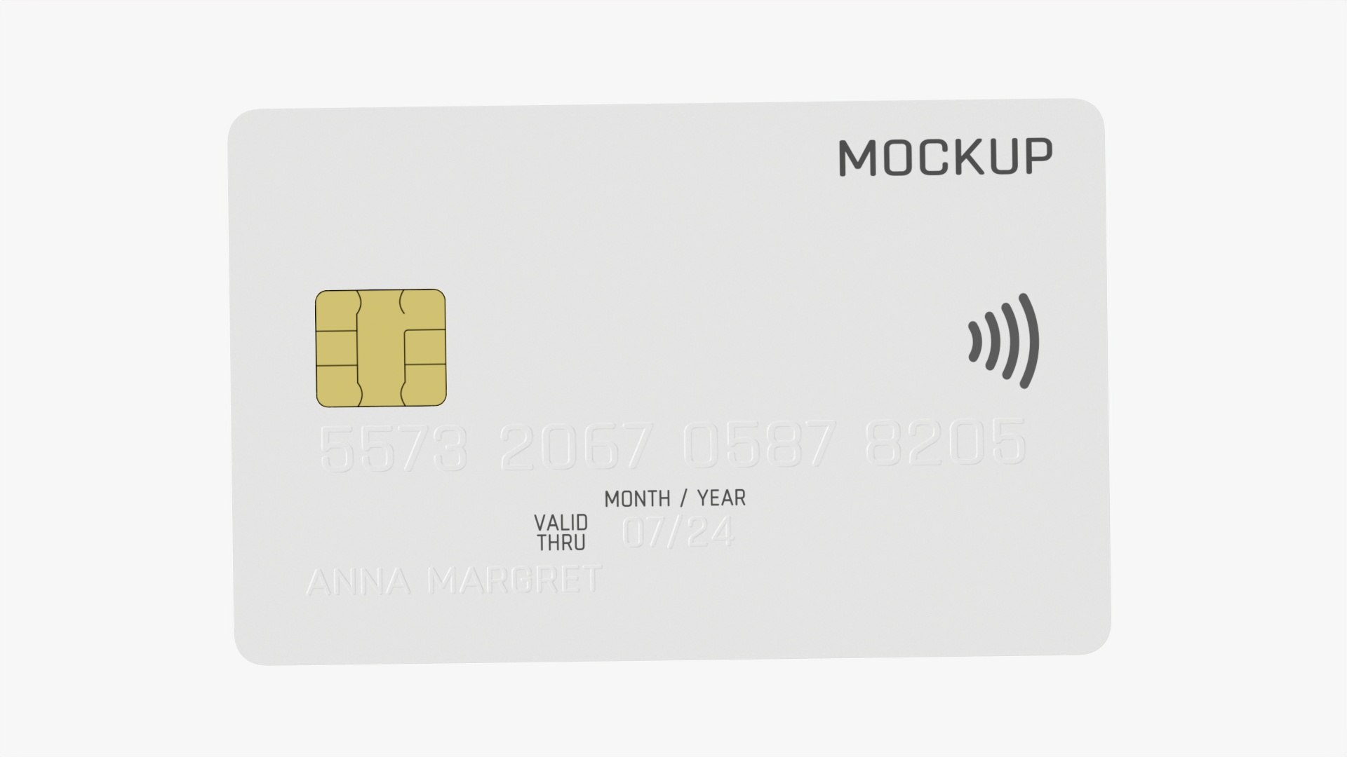3D Credit Debit Card 01 - TurboSquid 1715901