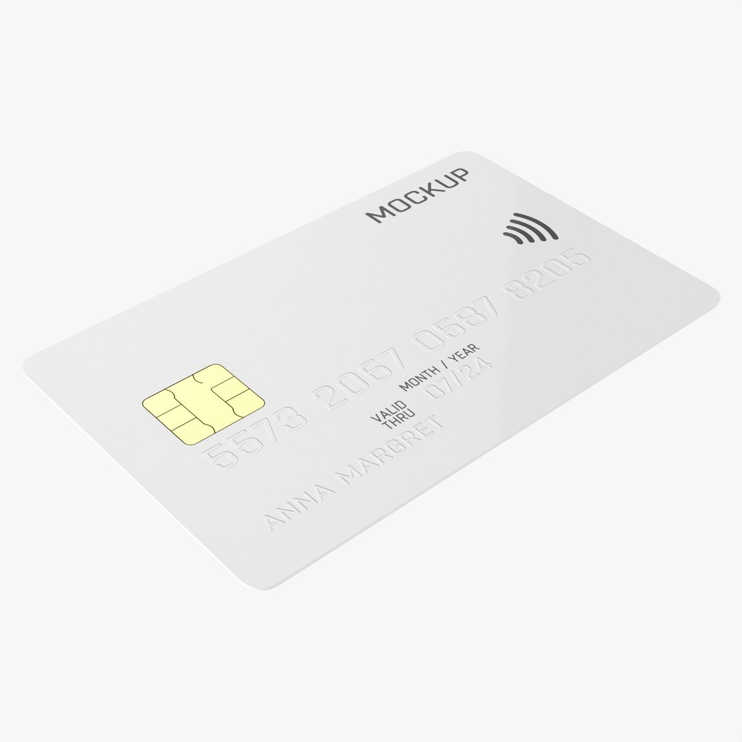 3D Credit debit card 01 - TurboSquid 1715901
