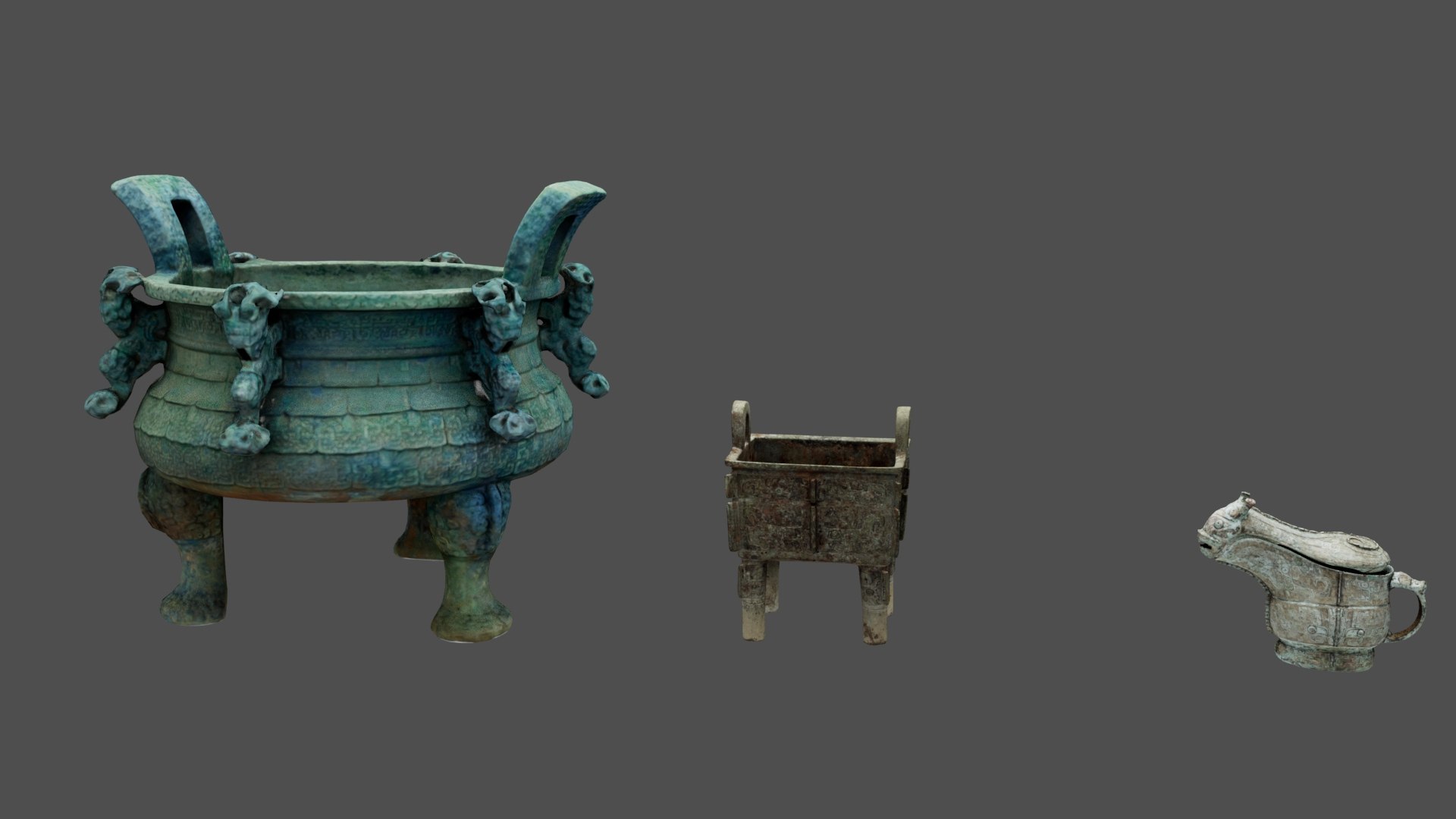 Chinese Bronze Ware Bronze Ware 3D Model - TurboSquid 2151206