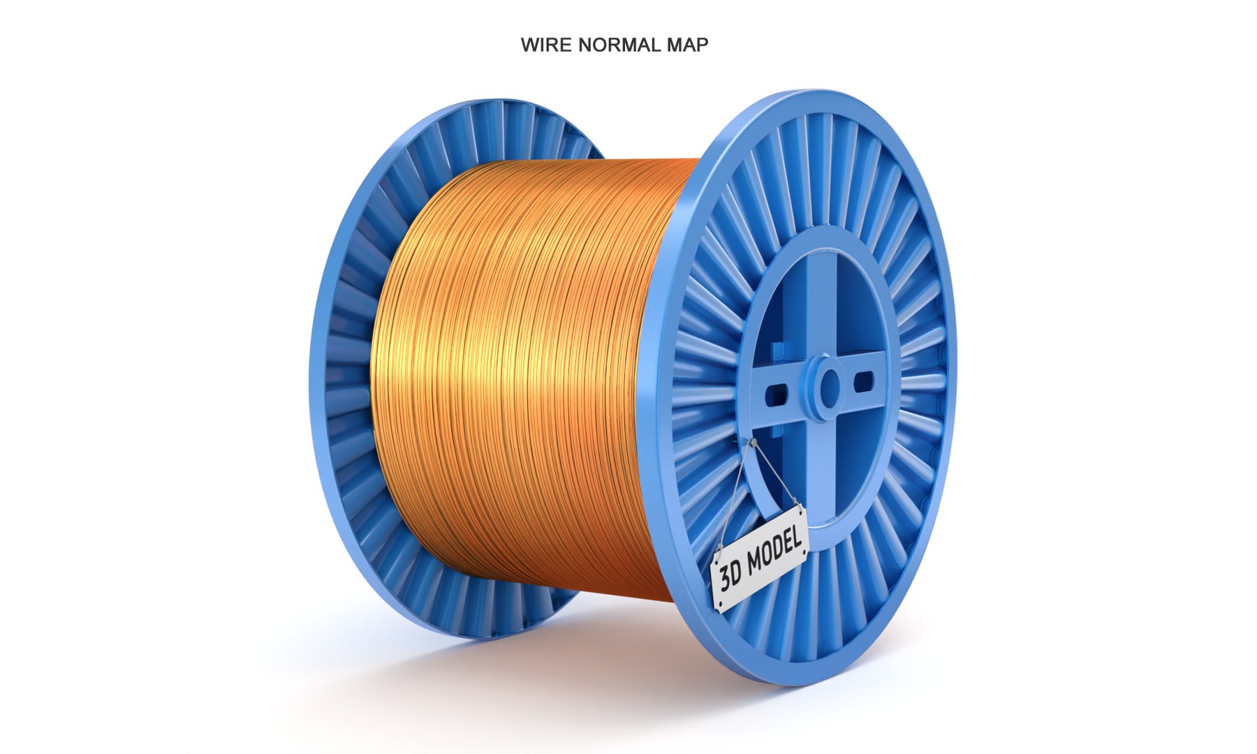 Copper Wire Spool 3D - TurboSquid 2238721