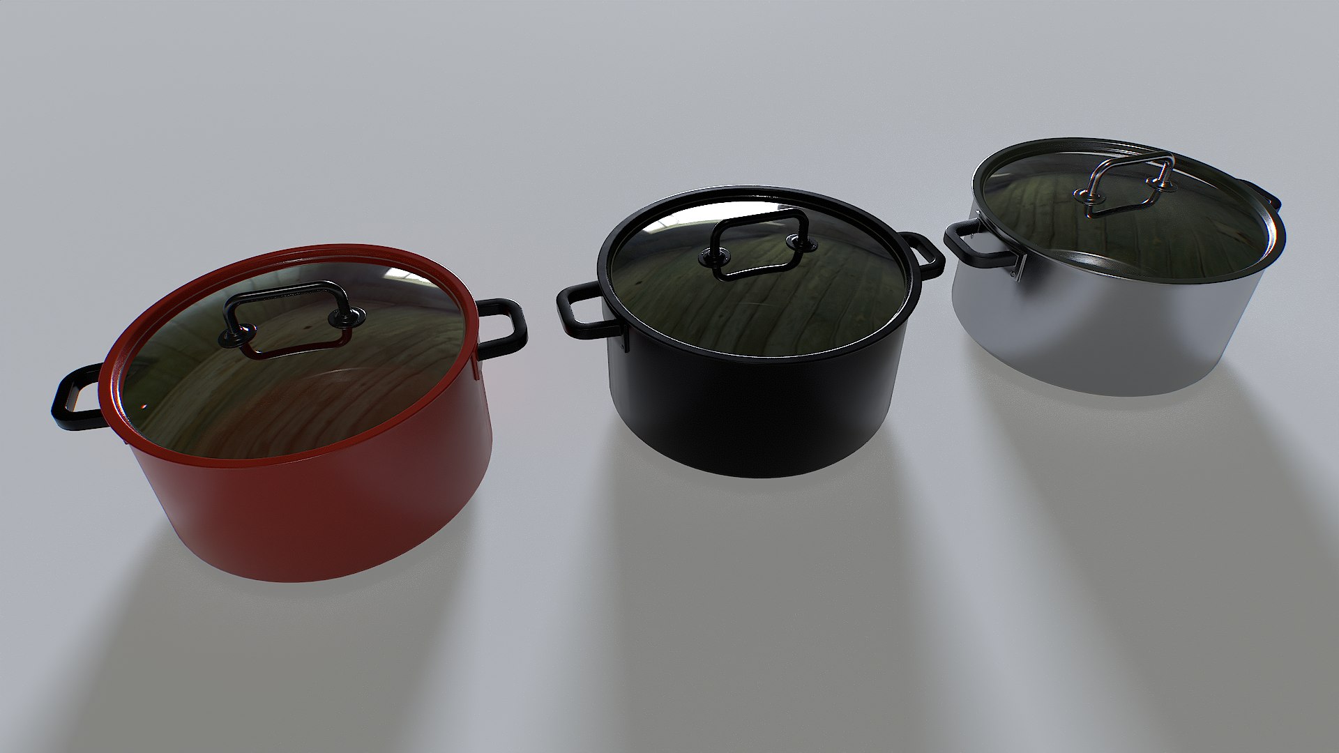 Cooking Pot Set 1 3D Model - TurboSquid 2375209