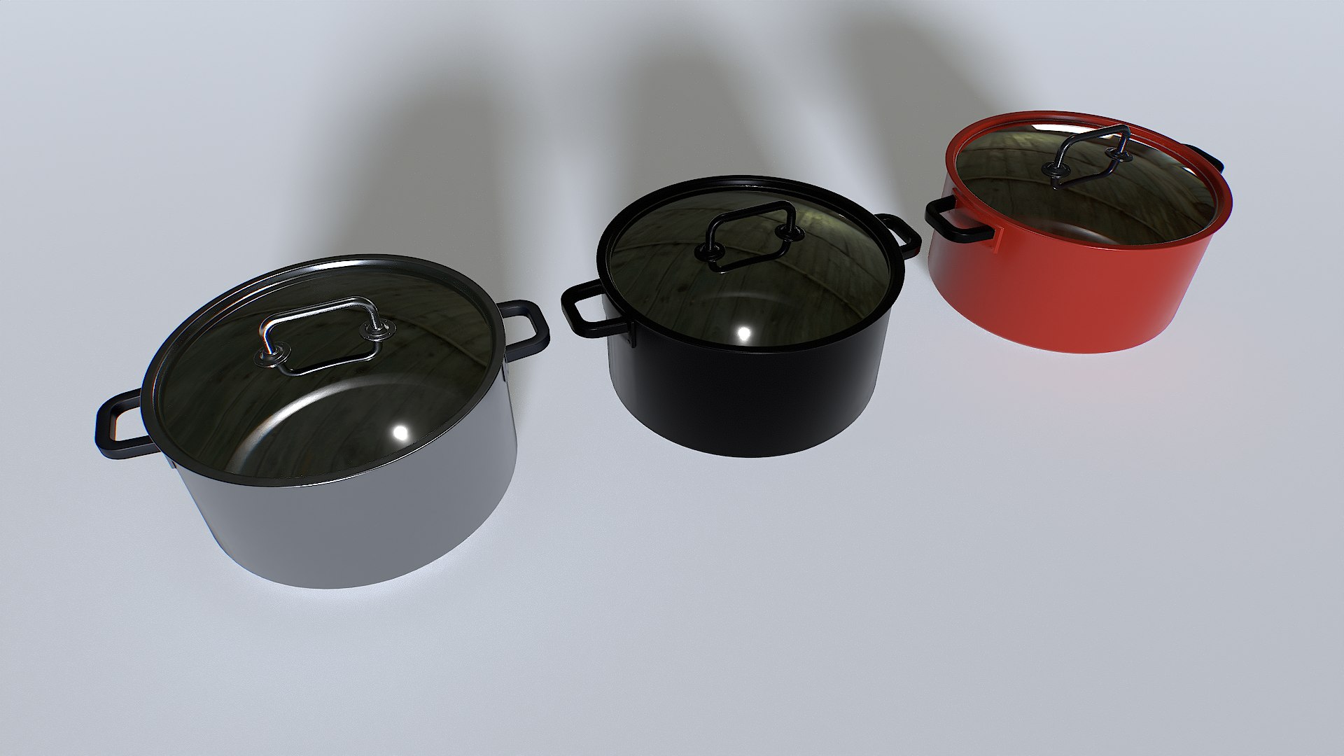 Cooking Pot Set 1 3D Model - TurboSquid 2375209