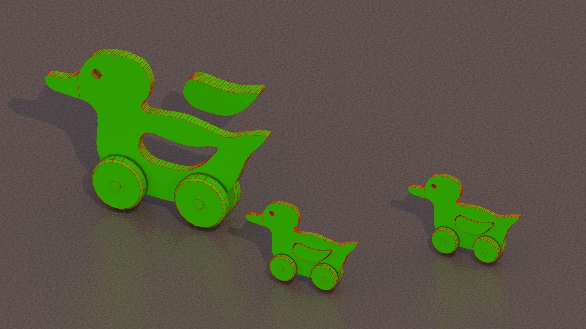 Free Wooden Duck 3d Model