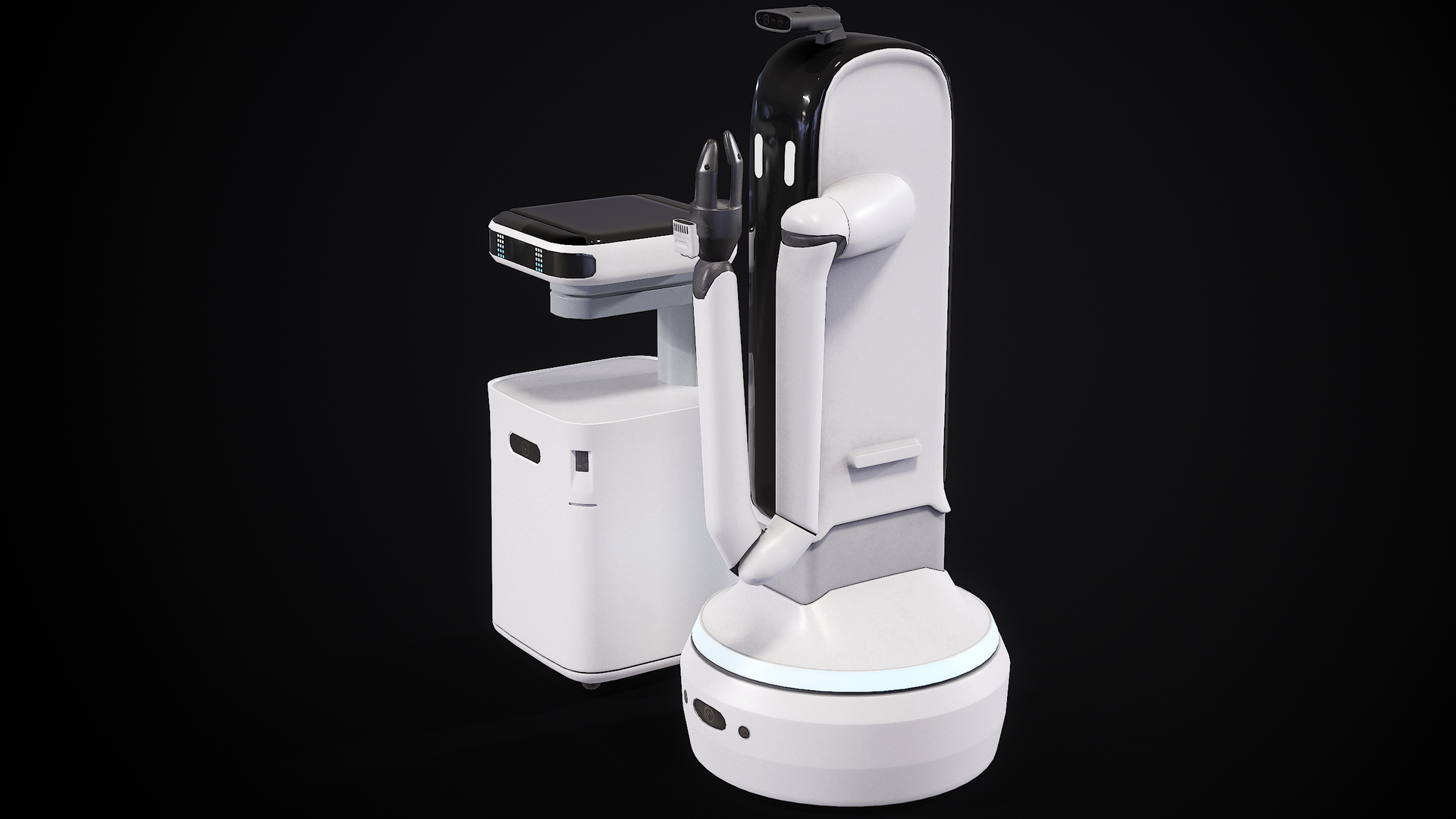 来自 CES 2021 的三星 Bot Care 和 Bot Handy 机器人3D模型 - TurboSquid 1682342