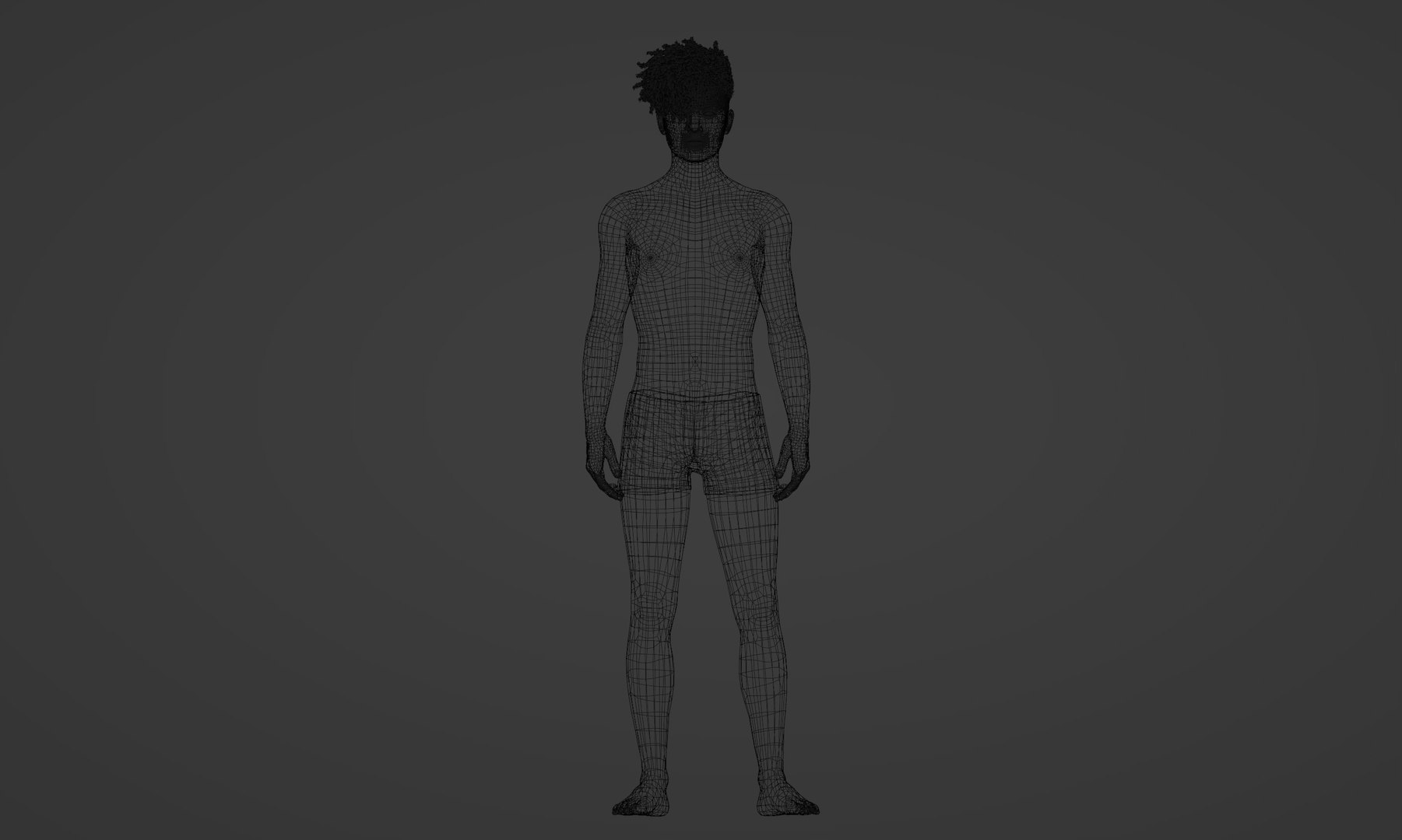 Model Of A Young Dark-Skinned Athlete 3D - TurboSquid 2175616