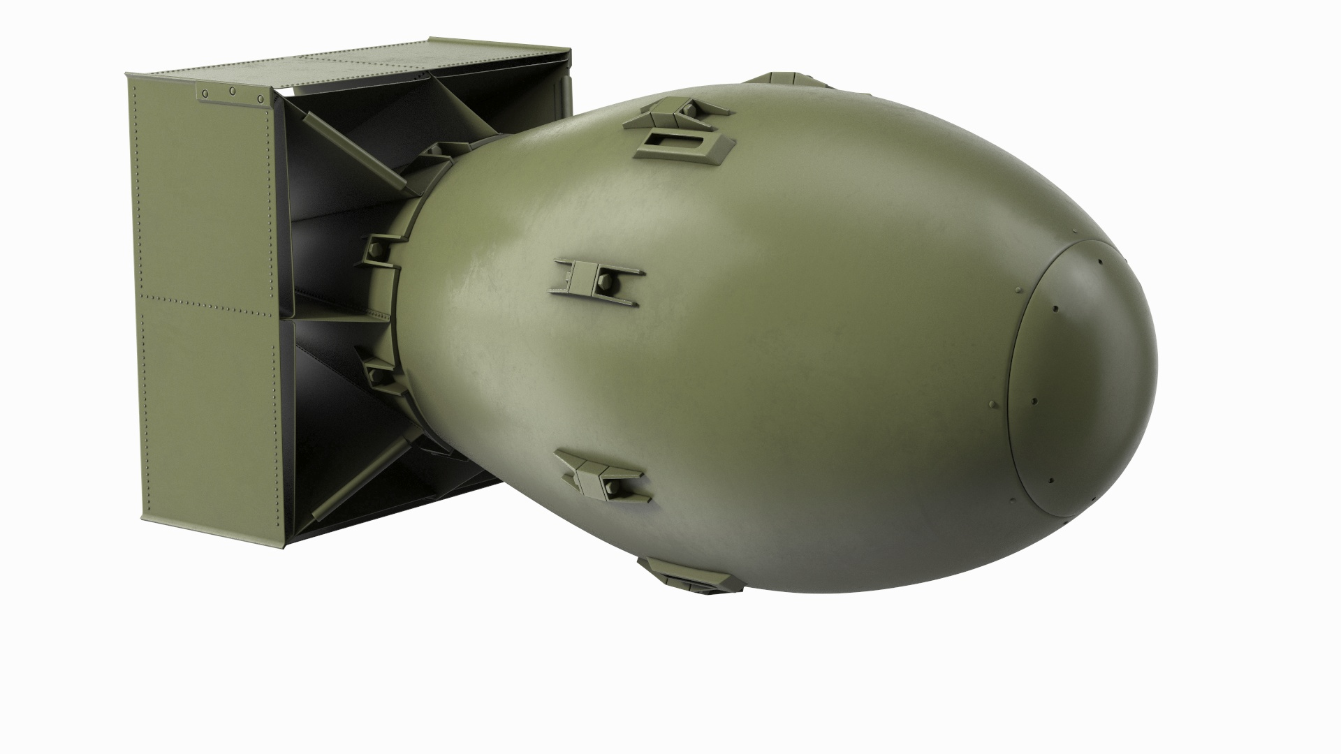 3D Atomic Bomb Fat Man Green - TurboSquid 2247309