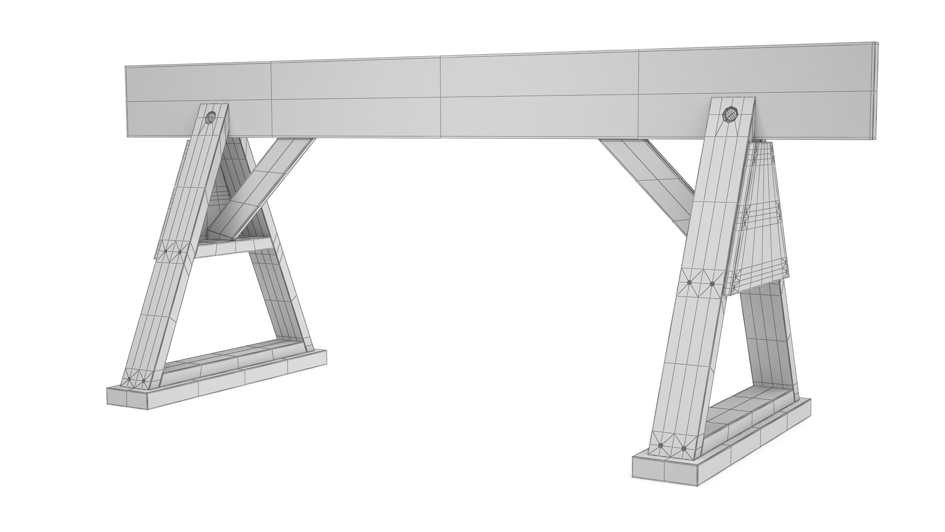 3D Police Barrier Model - TurboSquid 2300965