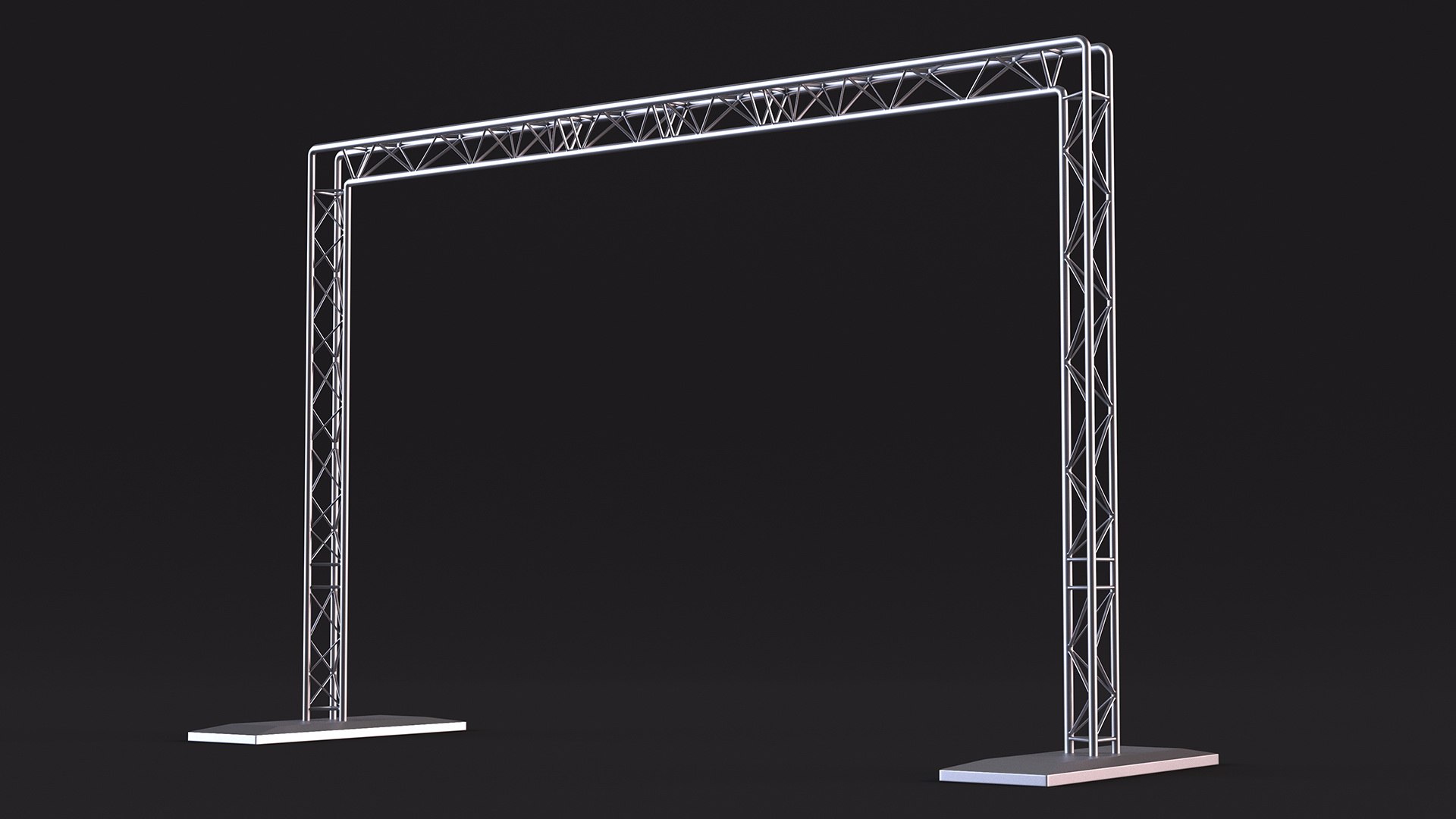 Square Truss Goal Post Lighting System 3D Model - TurboSquid 2206551