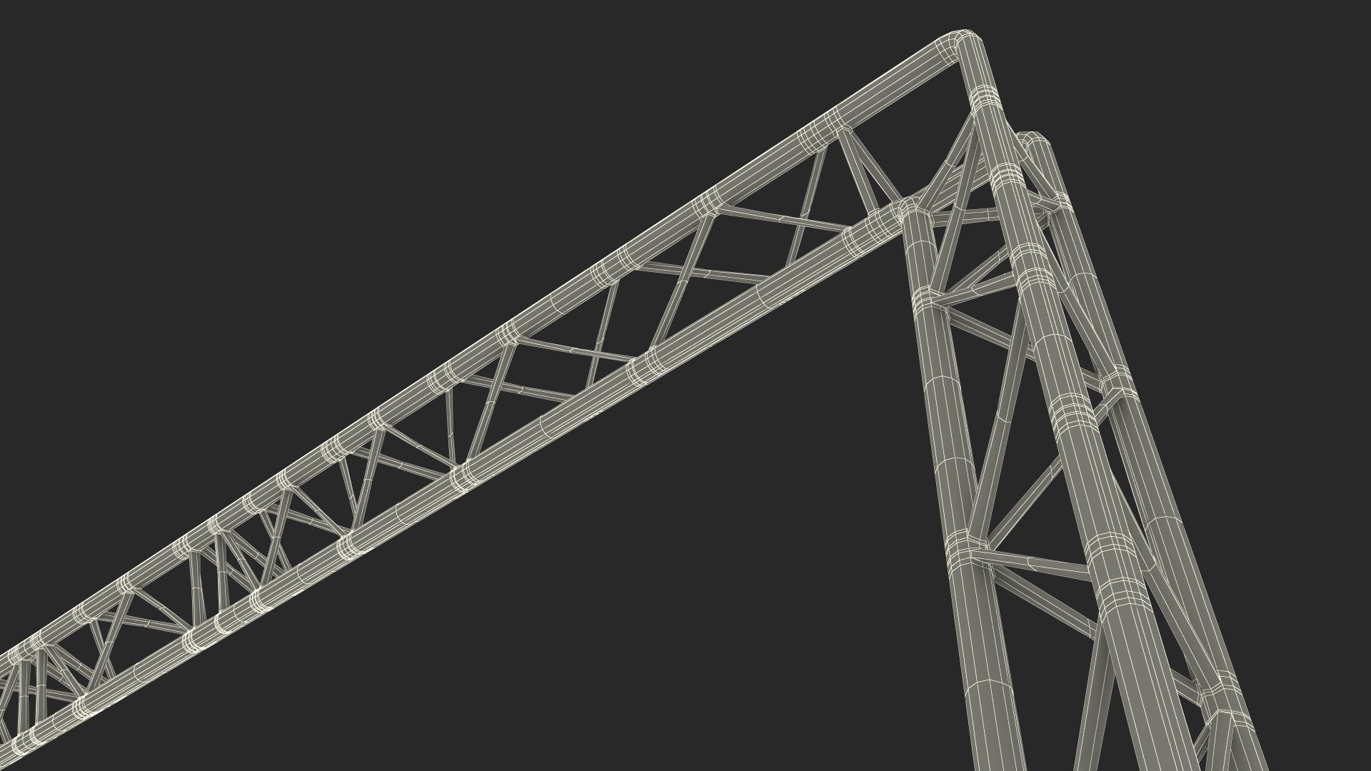 Square Truss Goal Post Lighting System 3D Model - TurboSquid 2206551