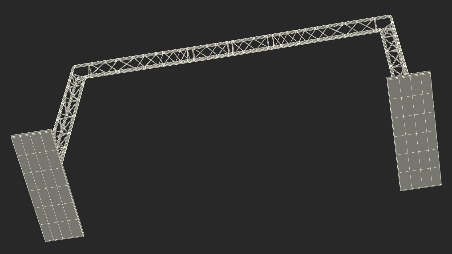 Square Truss Goal Post Lighting System 3D Model - TurboSquid 2206551