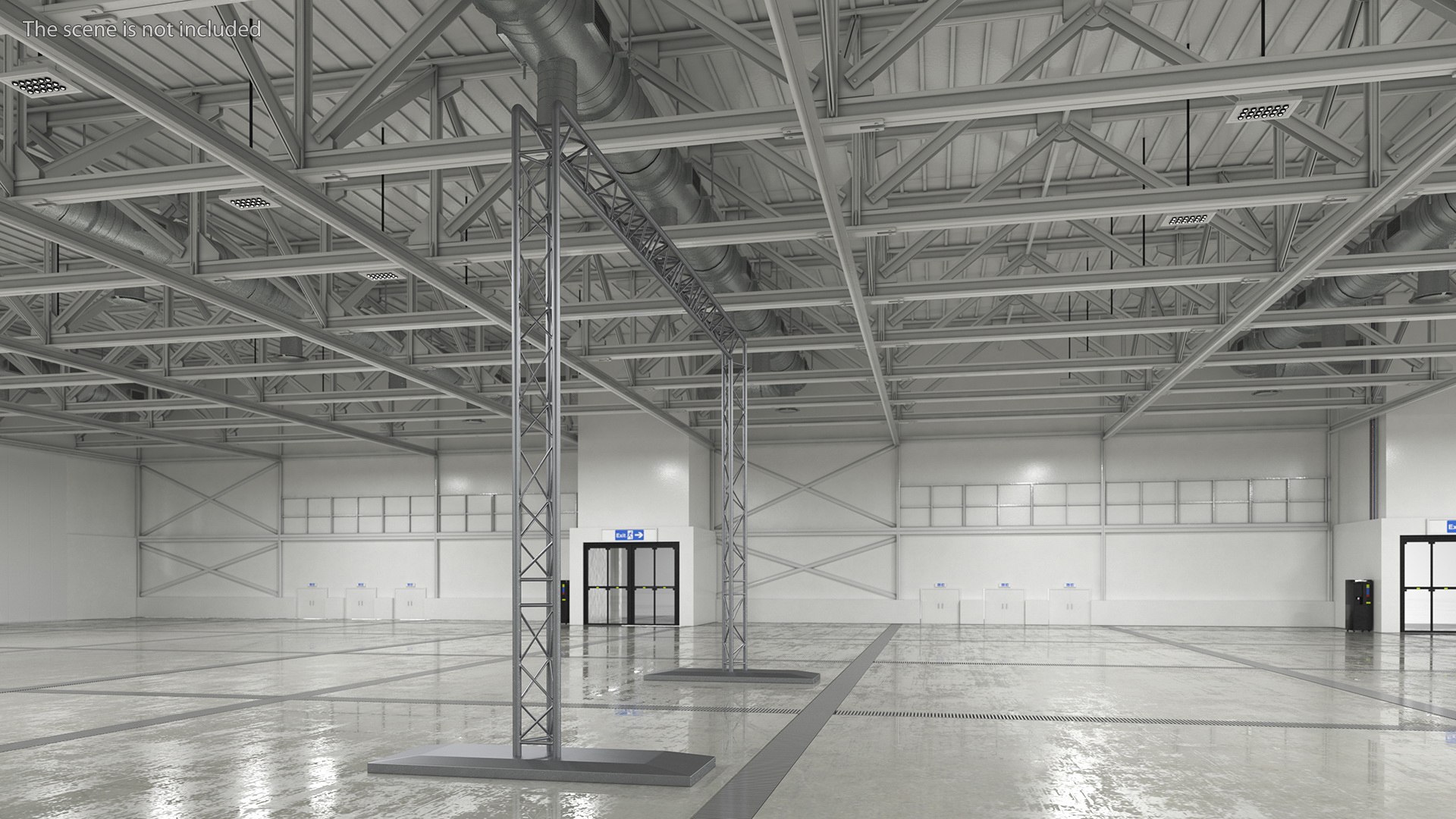 Square Truss Goal Post Lighting System 3D Model - TurboSquid 2206551