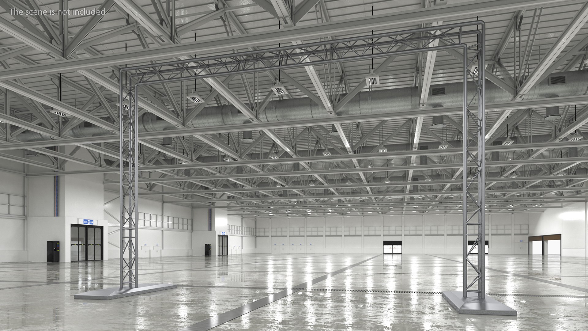 Square Truss Goal Post Lighting System 3D Model - TurboSquid 2206551