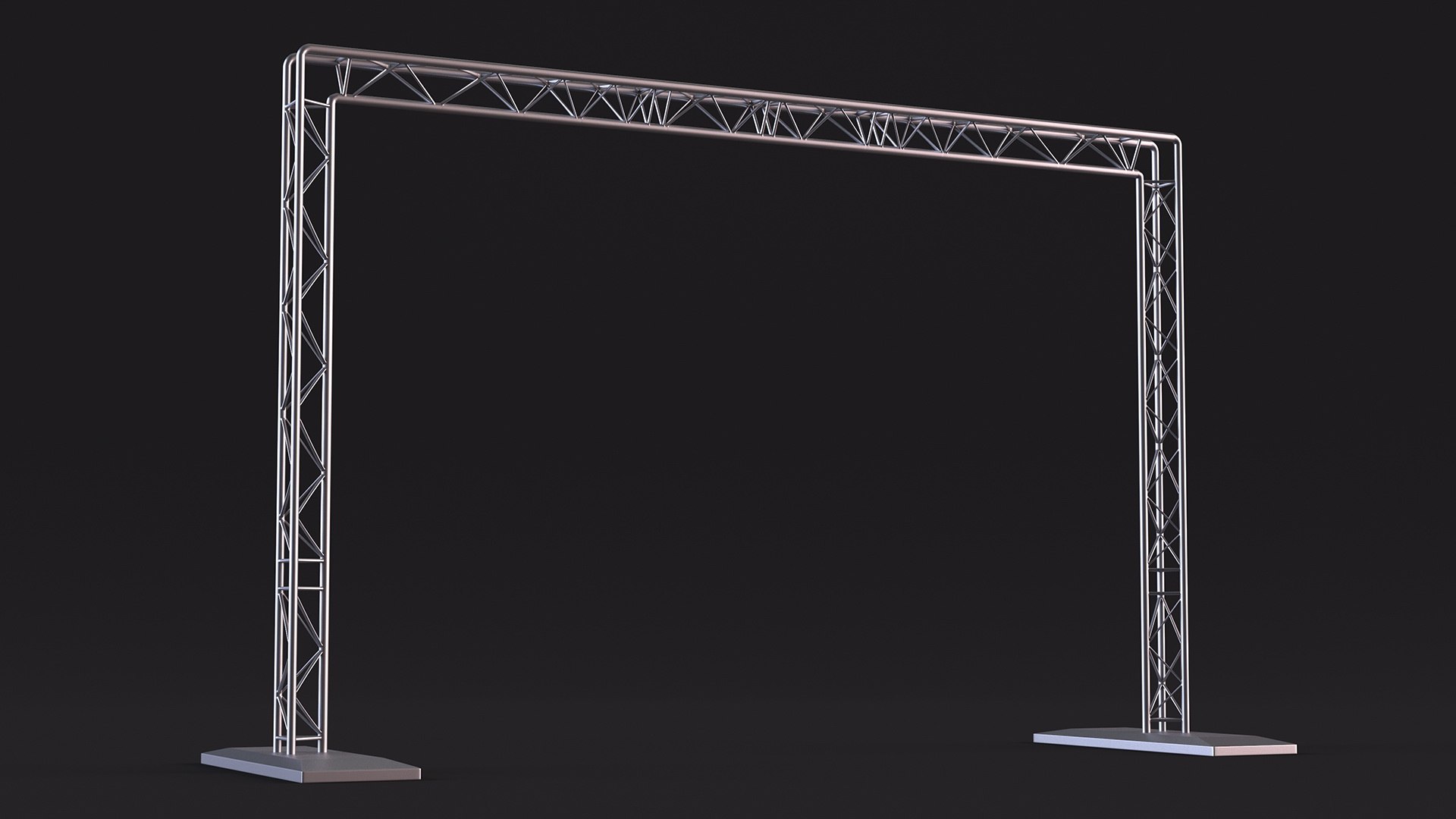 Square Truss Goal Post Lighting System 3D Model - TurboSquid 2206551
