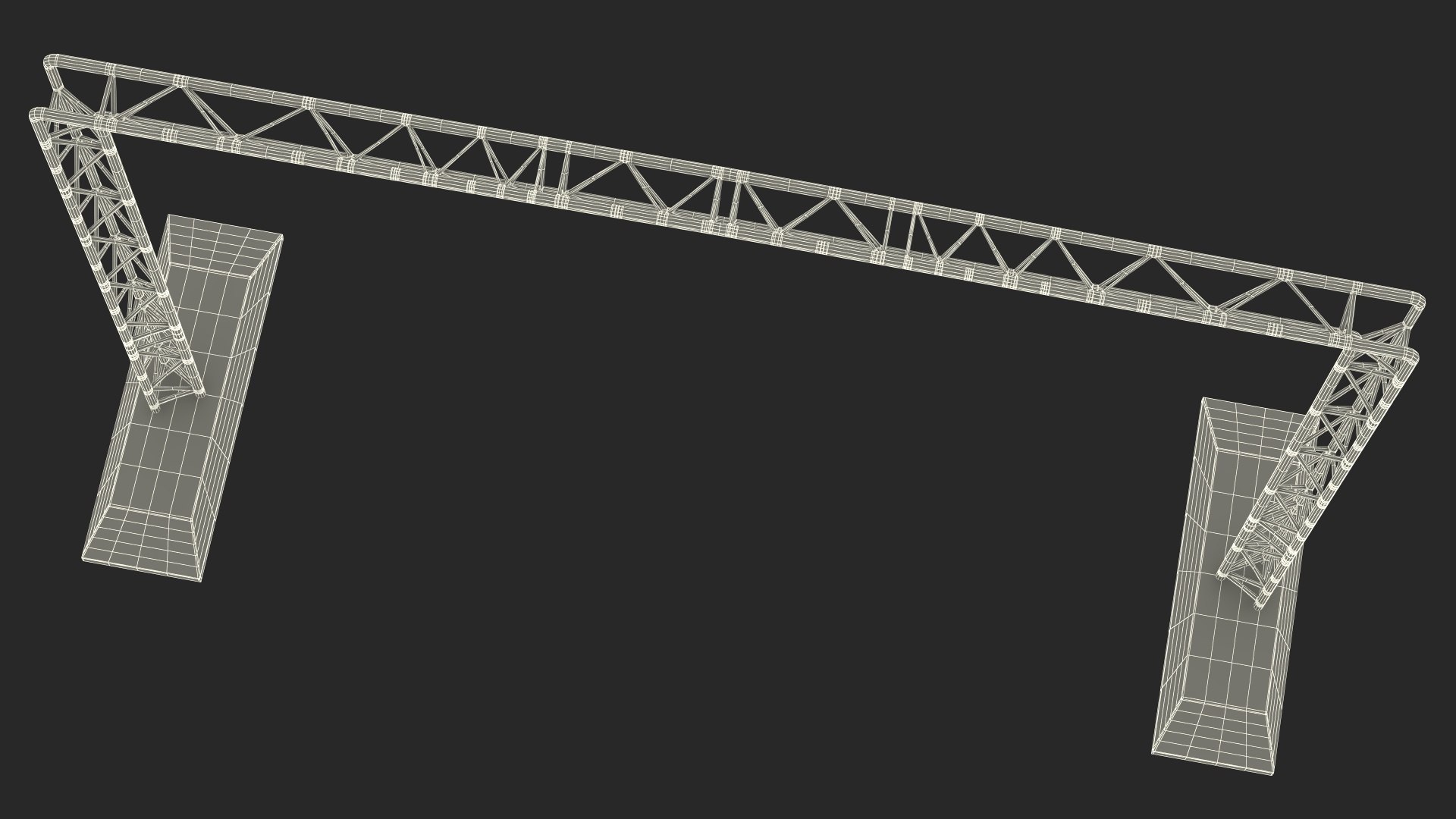 Square Truss Goal Post Lighting System 3D Model - TurboSquid 2206551