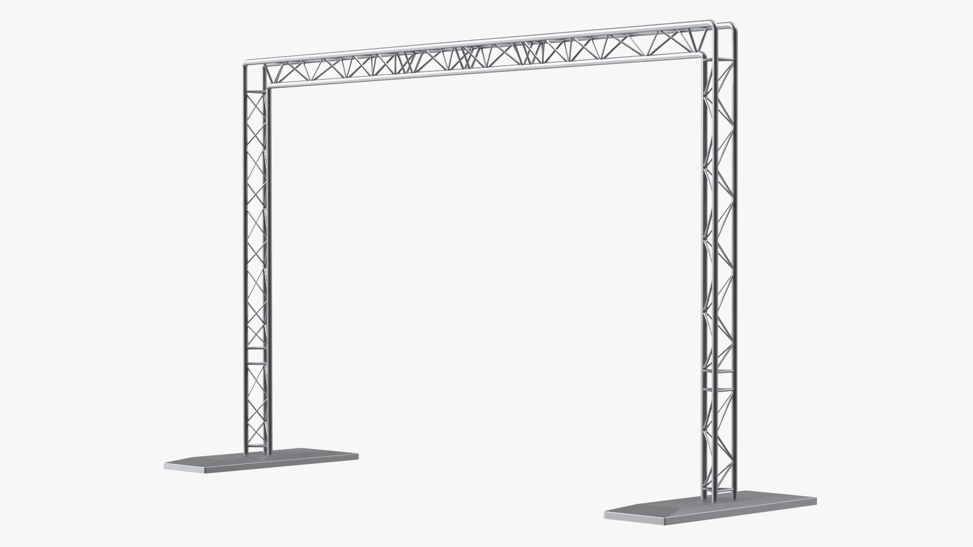 Square Truss Goal Post Lighting System 3D Model - TurboSquid 2206551