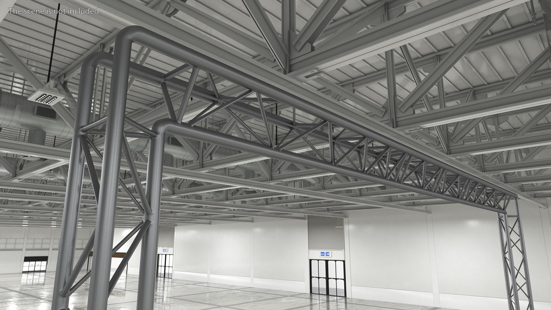Square Truss Goal Post Lighting System 3D Model - TurboSquid 2206551