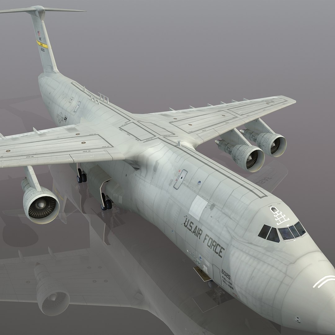 3d model lockheed c-5 galaxy usaf