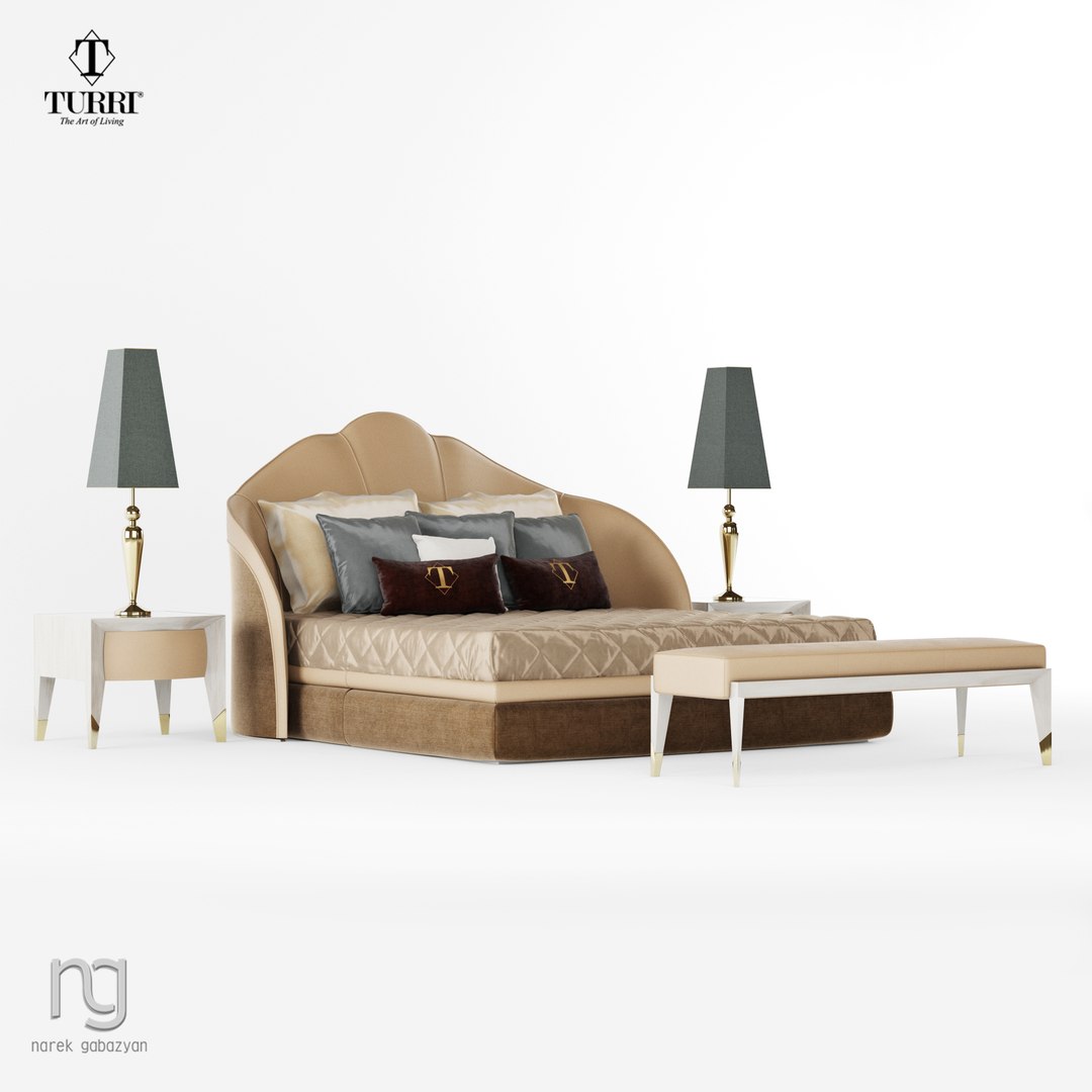 Ta641k Bed T2135 3D Model - TurboSquid 1217108