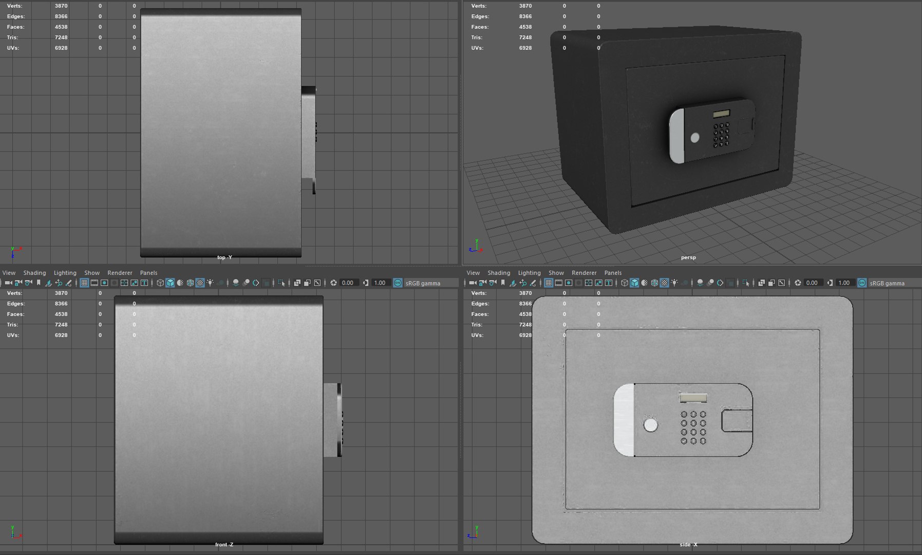 3D Model Safe Box - TurboSquid 1925452