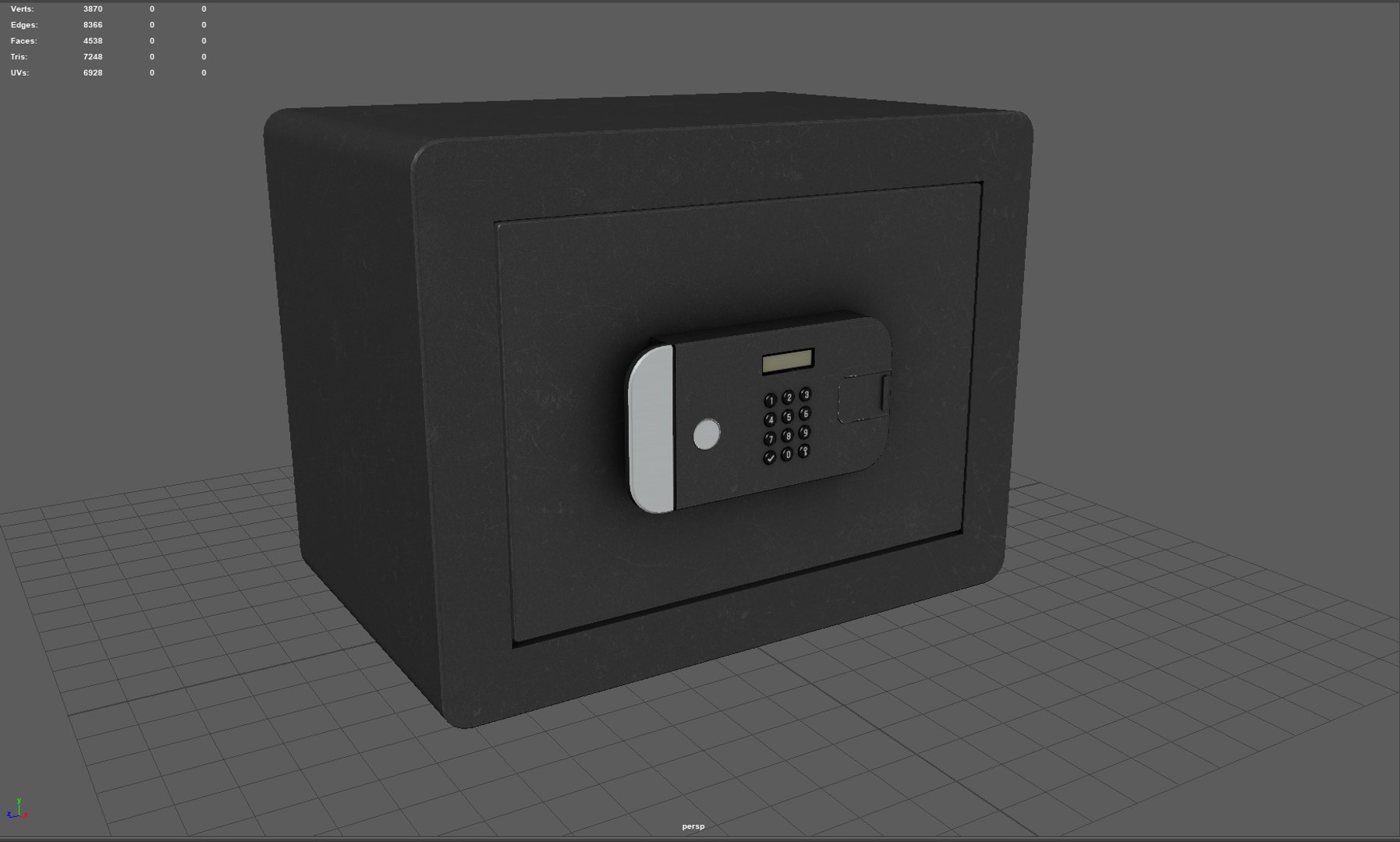 3D Model Safe Box - TurboSquid 1925452