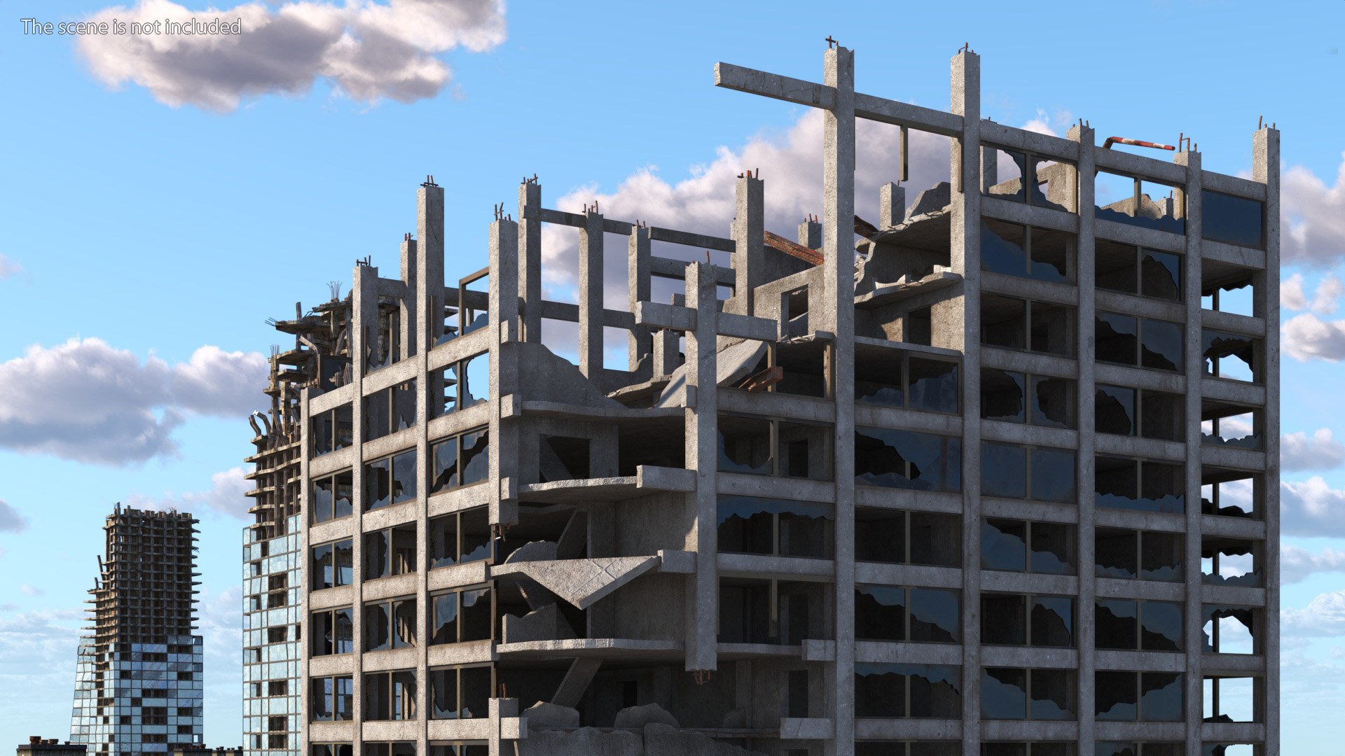 3D Destroyed Building Construction Model - TurboSquid 2292870