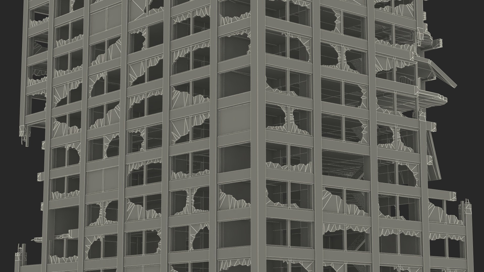3D Destroyed Building Construction Model - TurboSquid 2292870