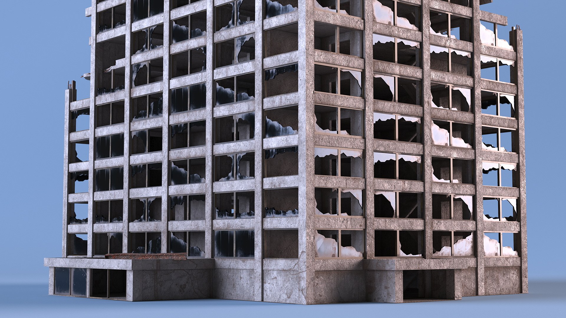 3D Destroyed Building Construction Model - TurboSquid 2292870